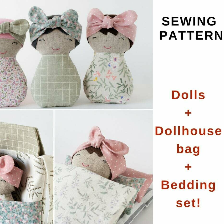 Dolls and Bag and Bedding. Sewing patterns and tutorials PDF - Inspire ...
