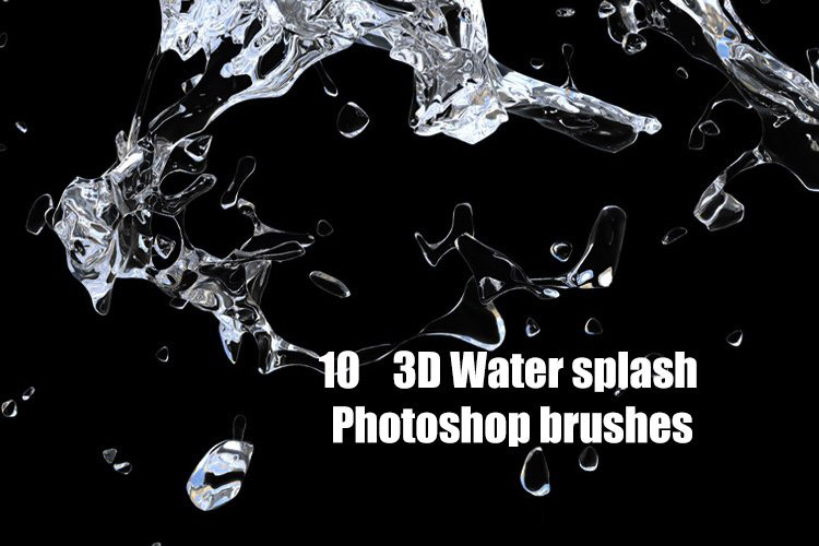 3D Water splash Photoshop brushes | Inspire Uplift