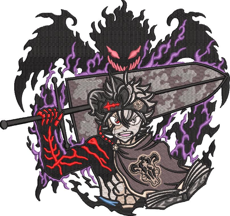 Demon Asta embroidery design file/Anime Embroidery Design Fi - Inspire ...