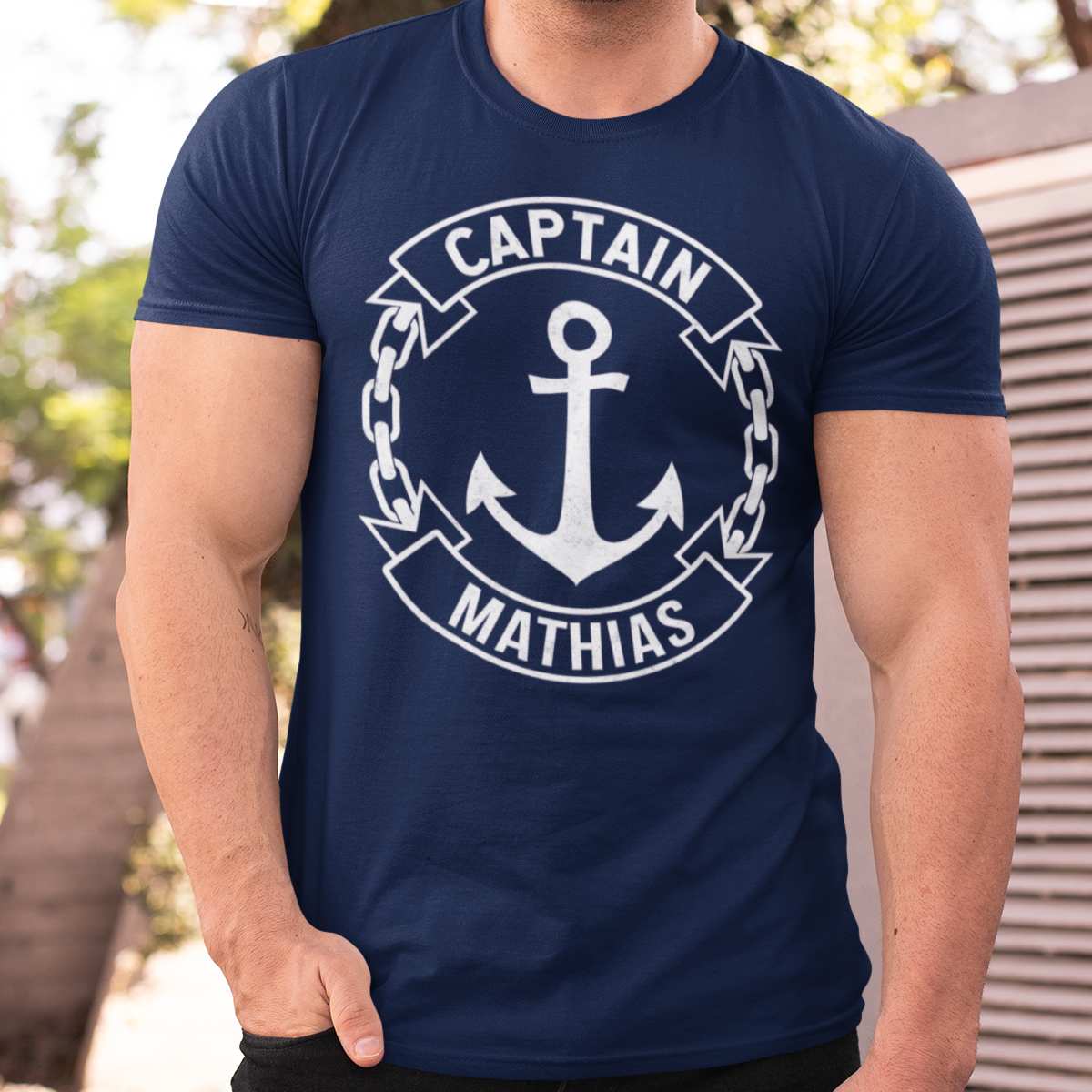 Personalized Boat Captain T-shirt for men Boating shirt Naut | Inspire ...