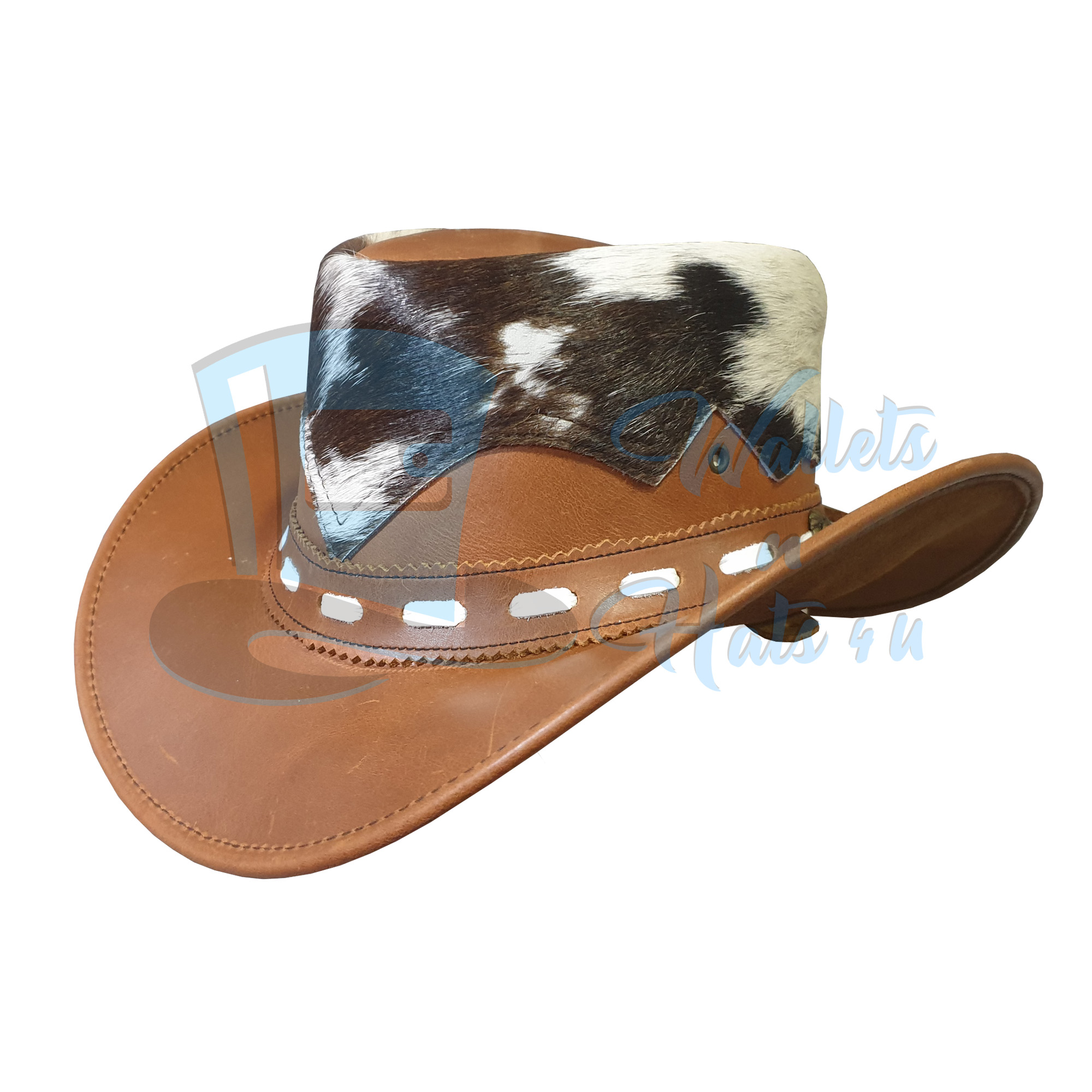 Vintage Cow Hide Cowboy Leather Hat | Inspire Uplift