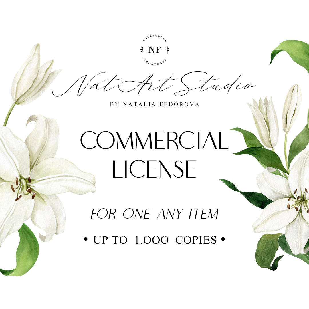 Commercial license for single product.NatArtStudio. | Inspire Uplift