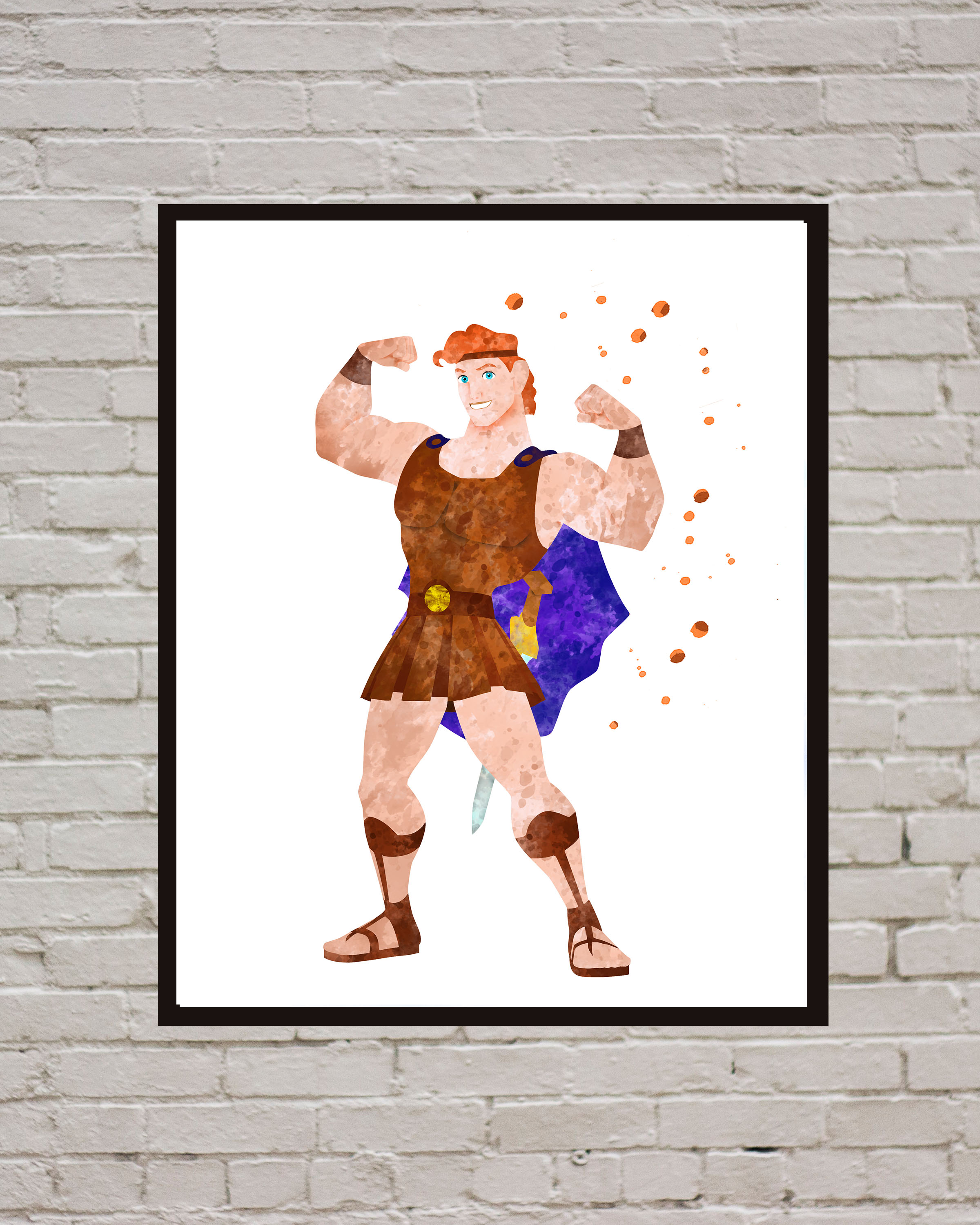 Hercules Disney Art Print Digital Files decor nursery room w | Inspire ...