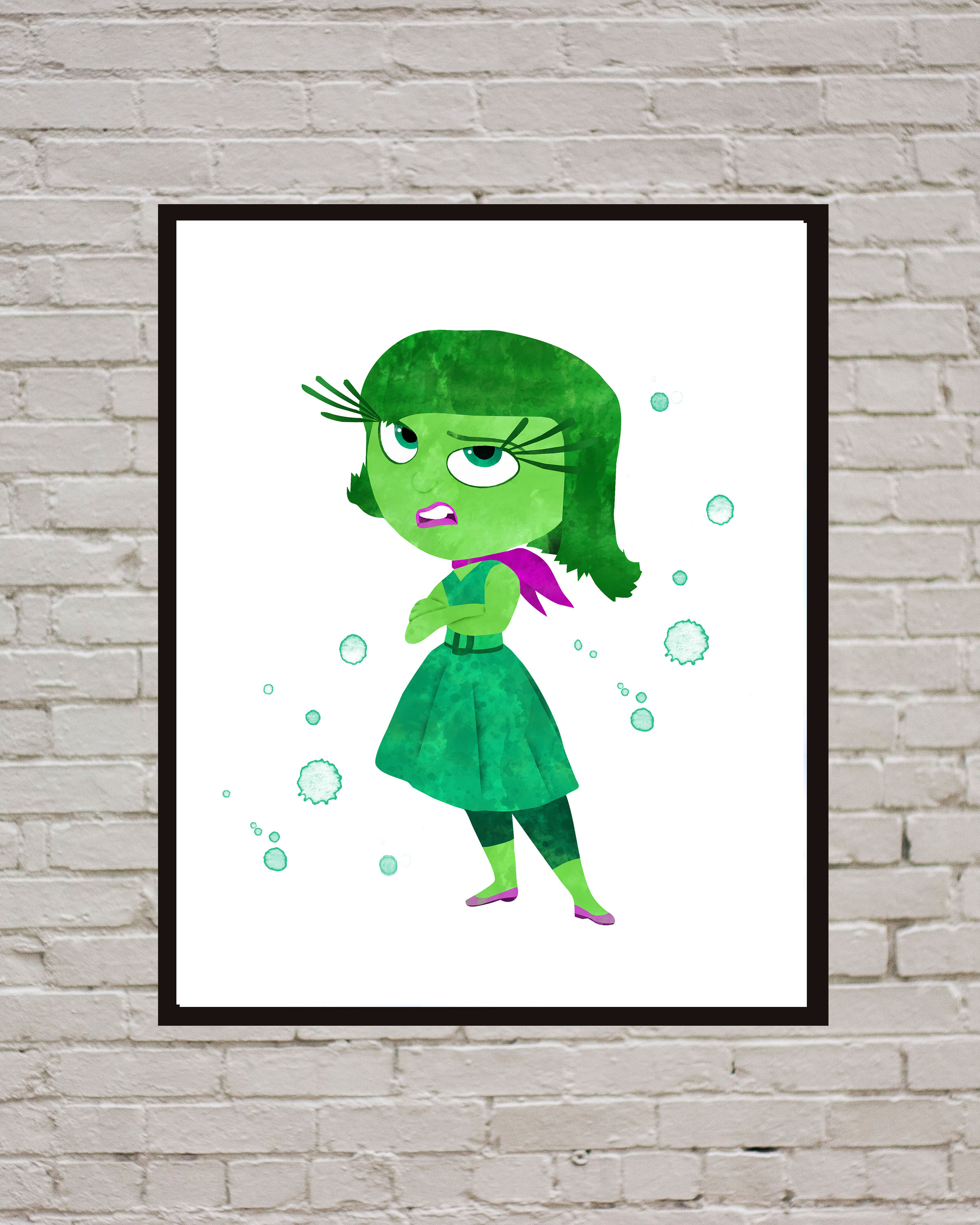 Disgust Inside Out Disney Set Art Print Digital Files nurser - Inspire ...