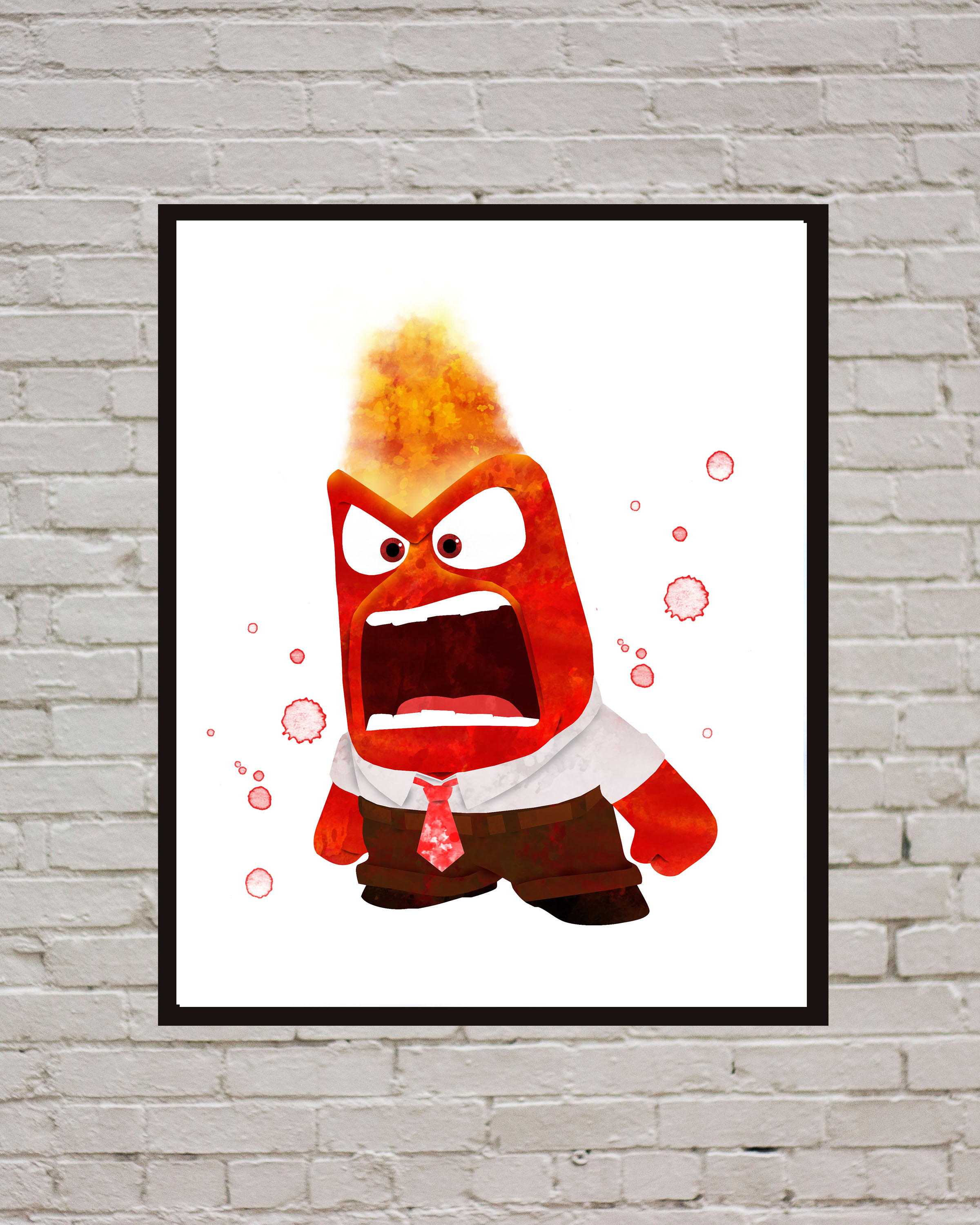 Anger Inside Out Disney Set Art Print Digital Files nursery - Inspire ...