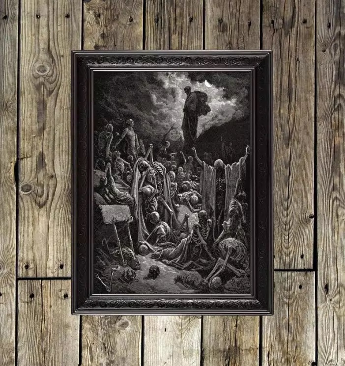 Vision of the Valley of Dry Bones by Gustave Dore. 194. | Inspire Uplift