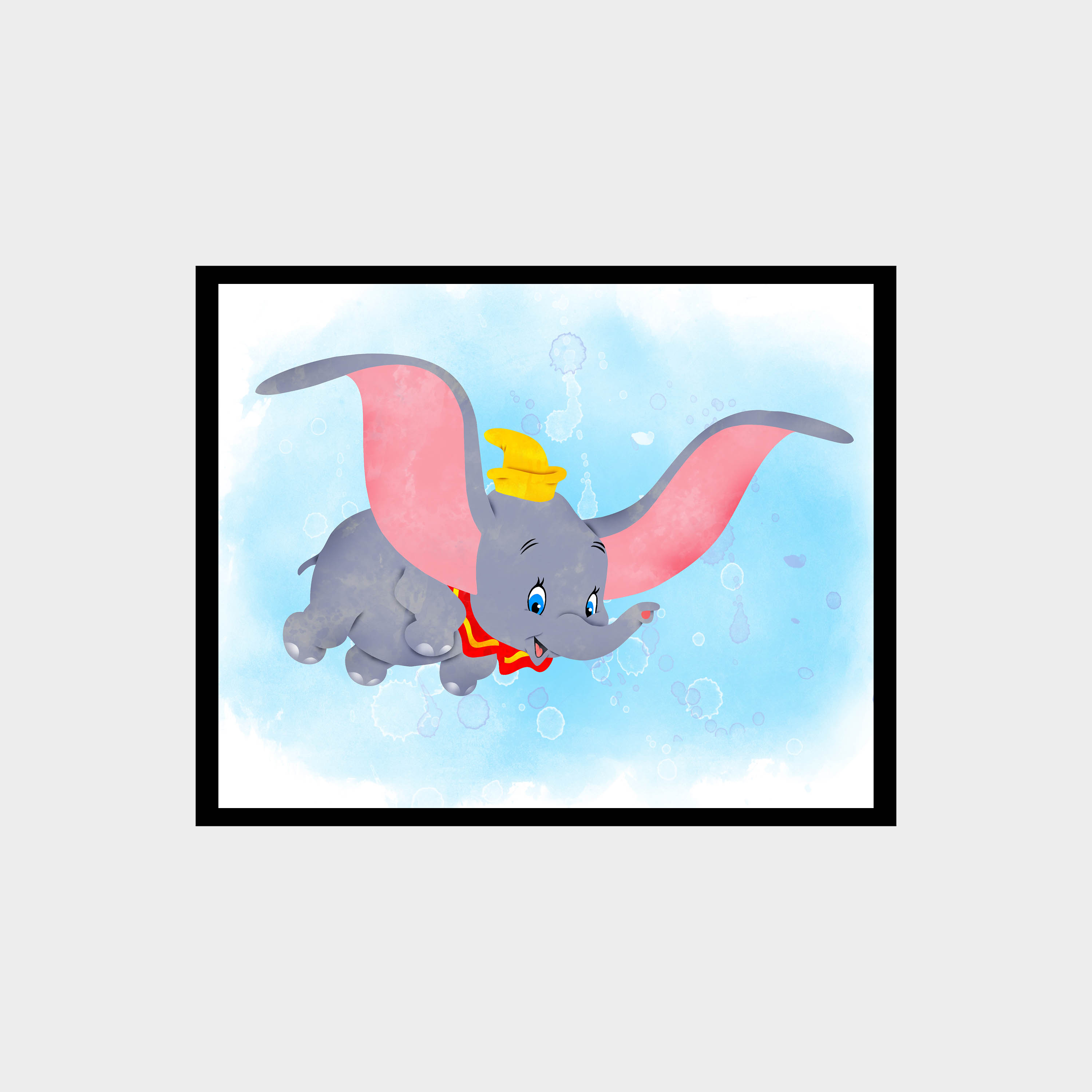 Dumbo Disney Art Print Digital Files nursery room watercolor - Inspire ...