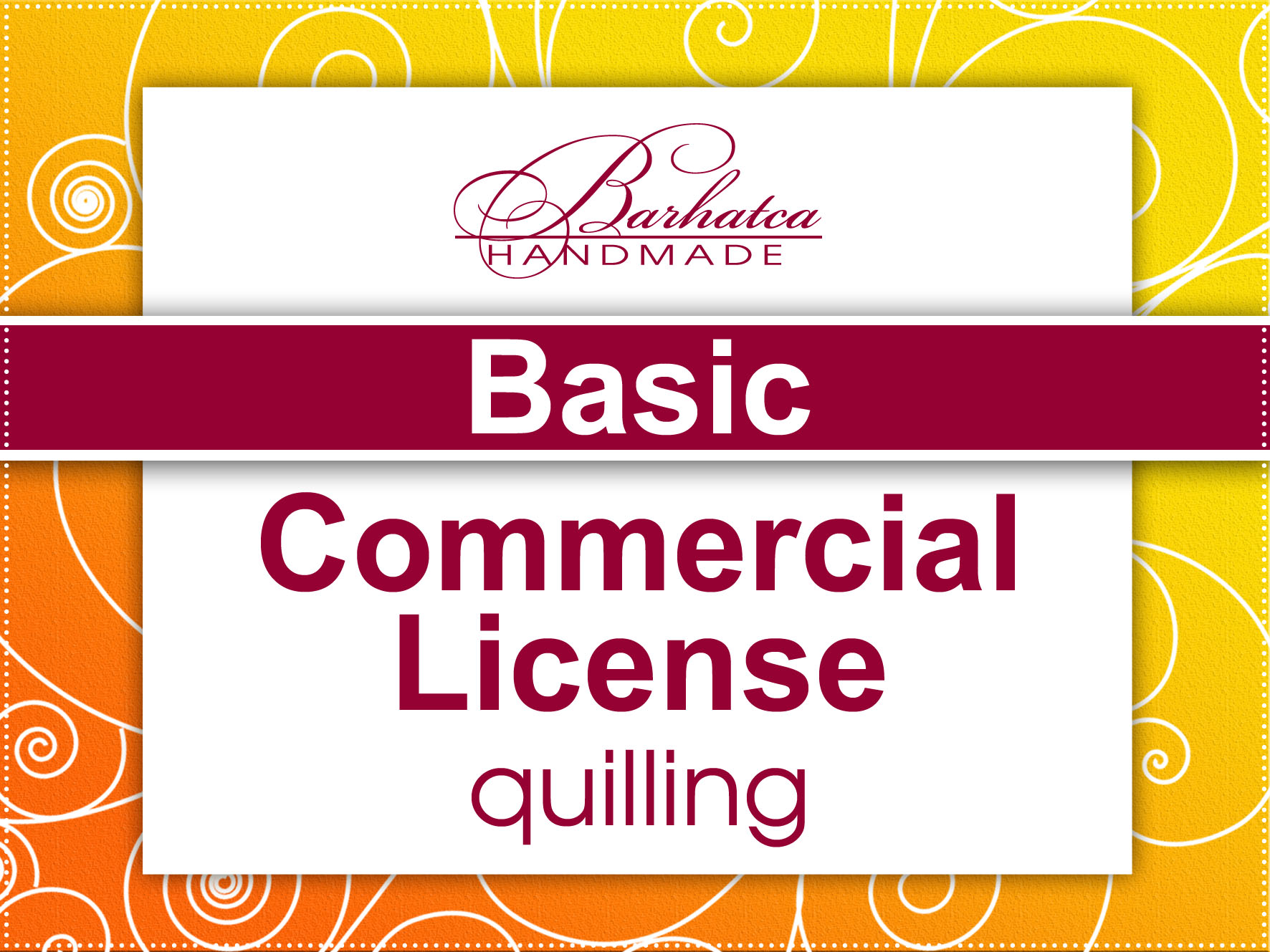 Basic Commercial License Quilling by BarhatcaHandmade | Inspire Uplift