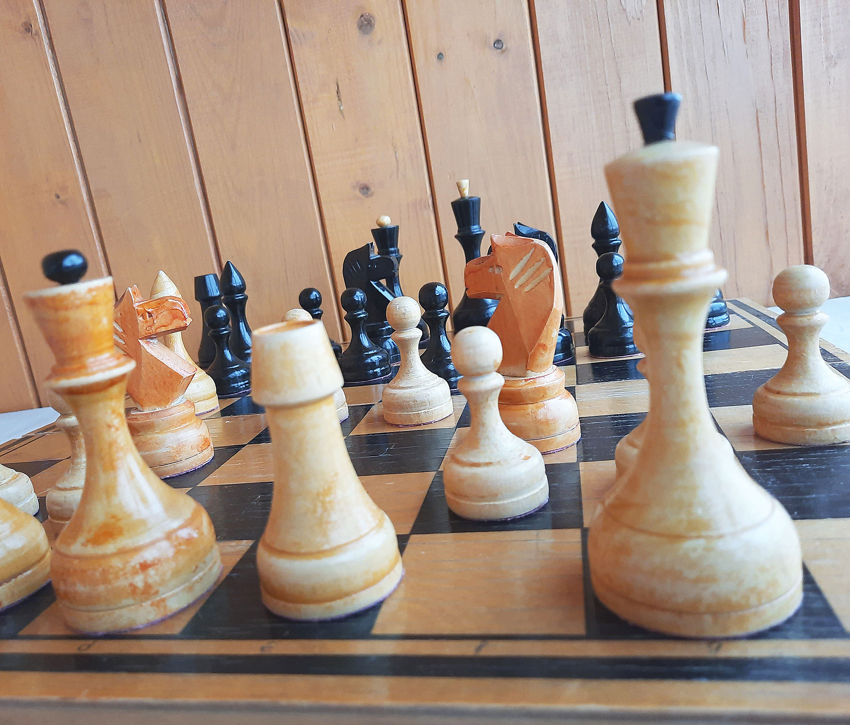 Soviet wooden chess set 1968 made - Oredezh chess set USSR | Inspire Uplift