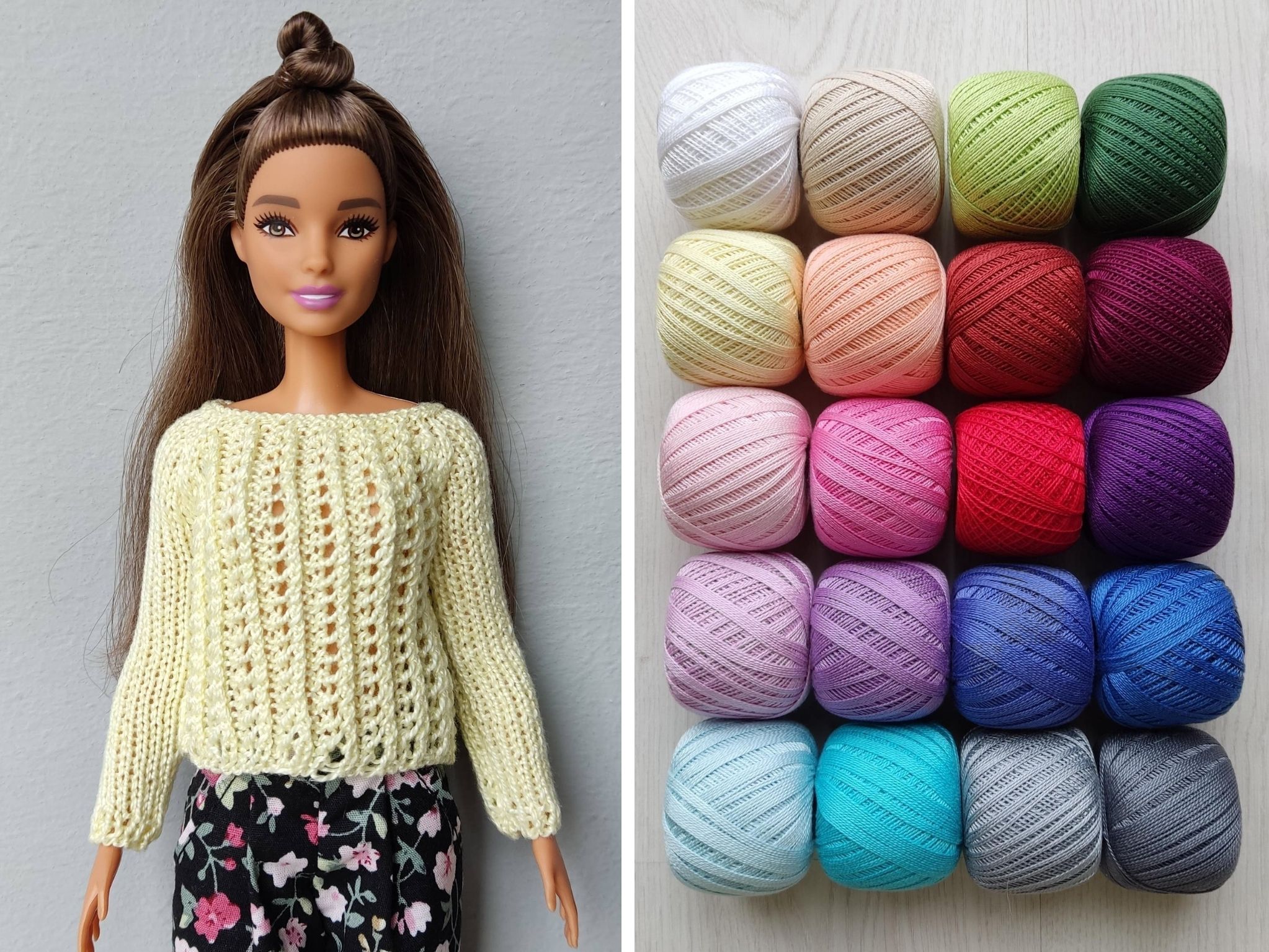 Barbie doll clothes 20 COLORS sweater | Inspire Uplift