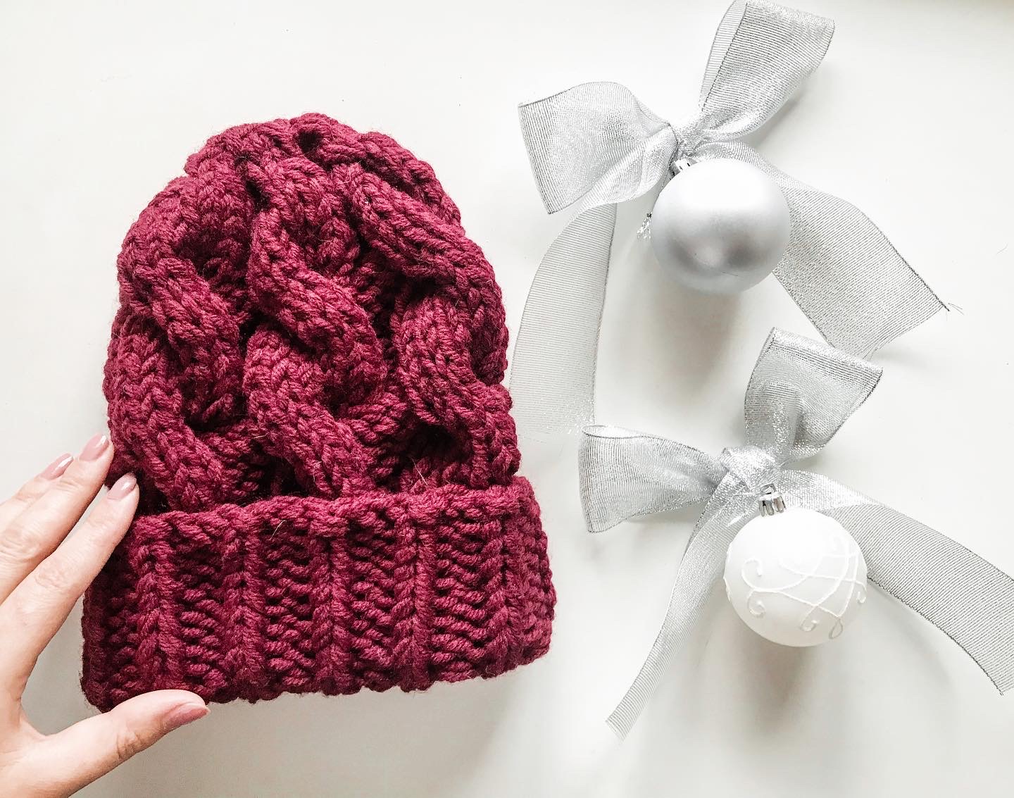 Knitted hat with braids | Inspire Uplift