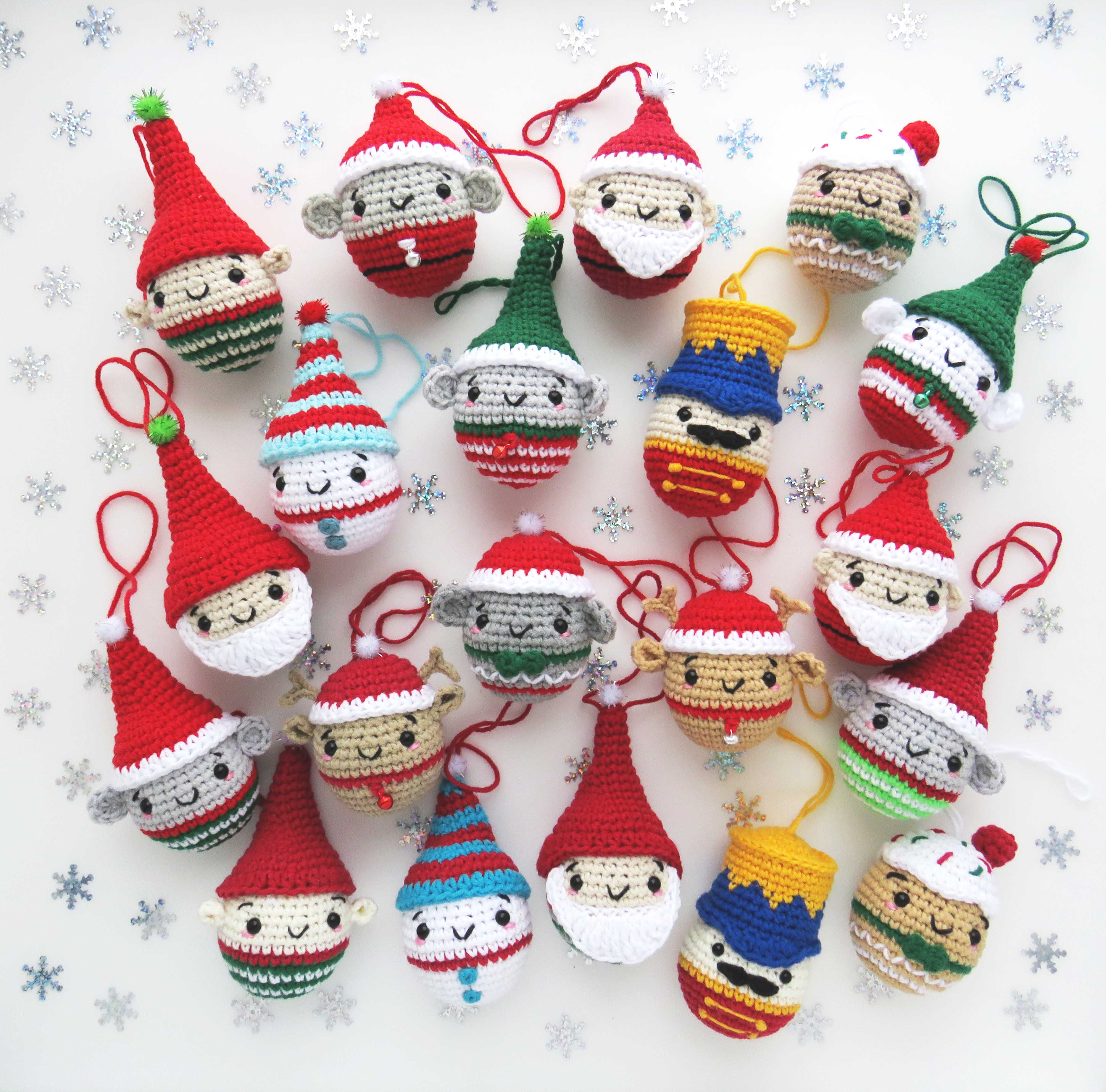 Crochet Pattern set 12 in 1 Christmas Toys Ornaments Amiguru | Inspire ...