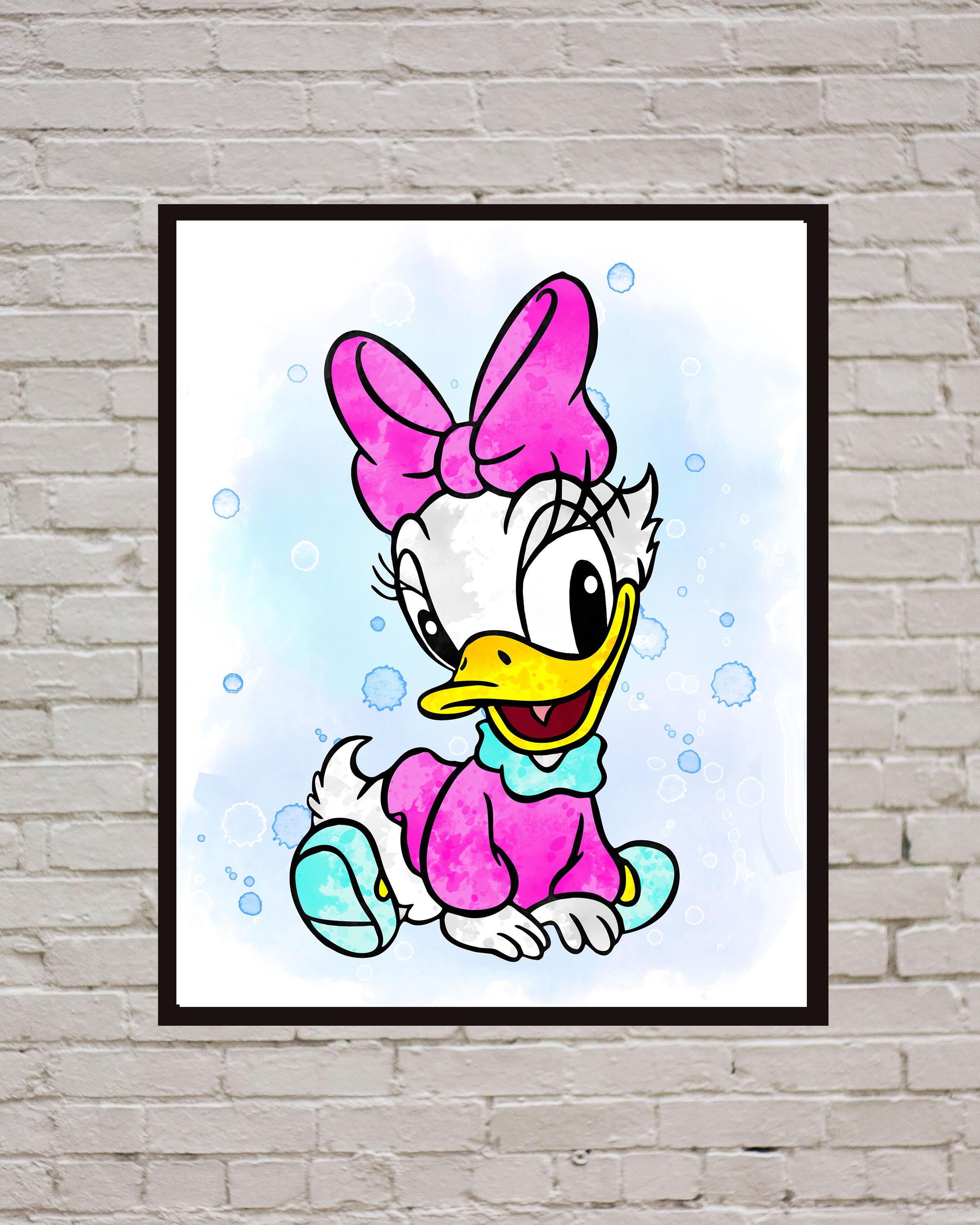 Daisy Duck Disney Art Print Digital Files nursery room water | Inspire ...