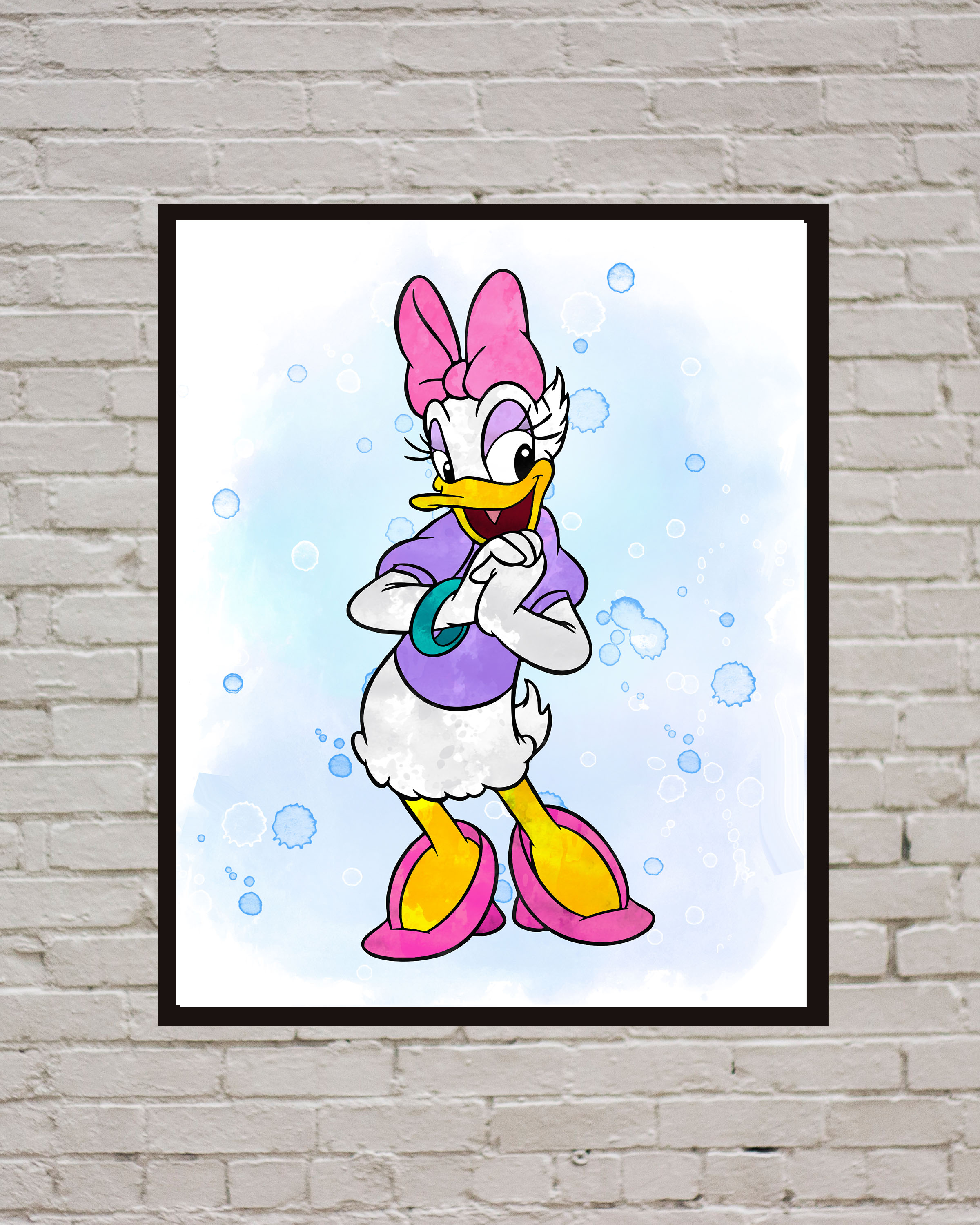 Daisy Duck Disney Art Print Digital Files nursery room water | Inspire ...