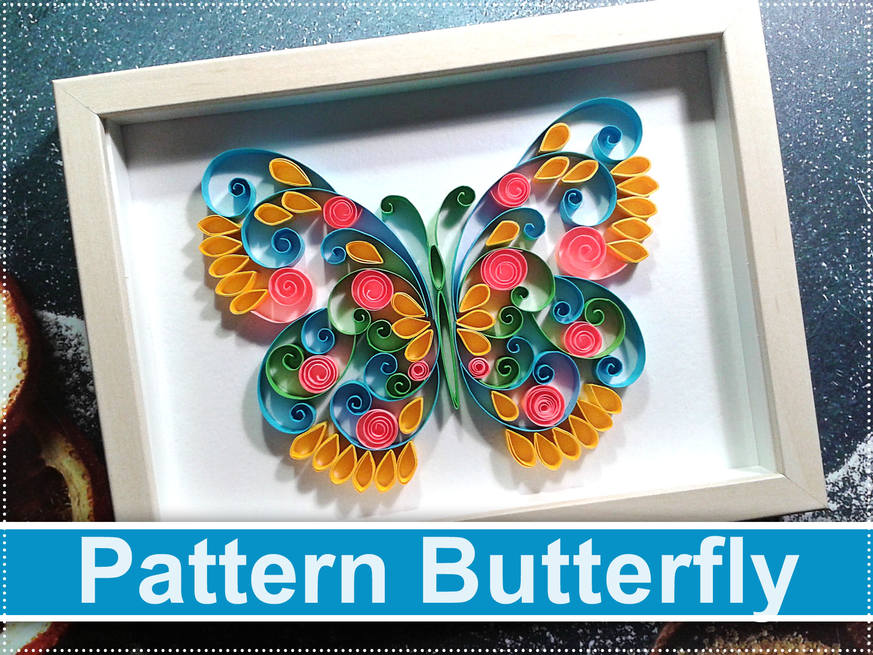 Quilling Pattern Butterfly, Quilling Template - Inspire Uplift