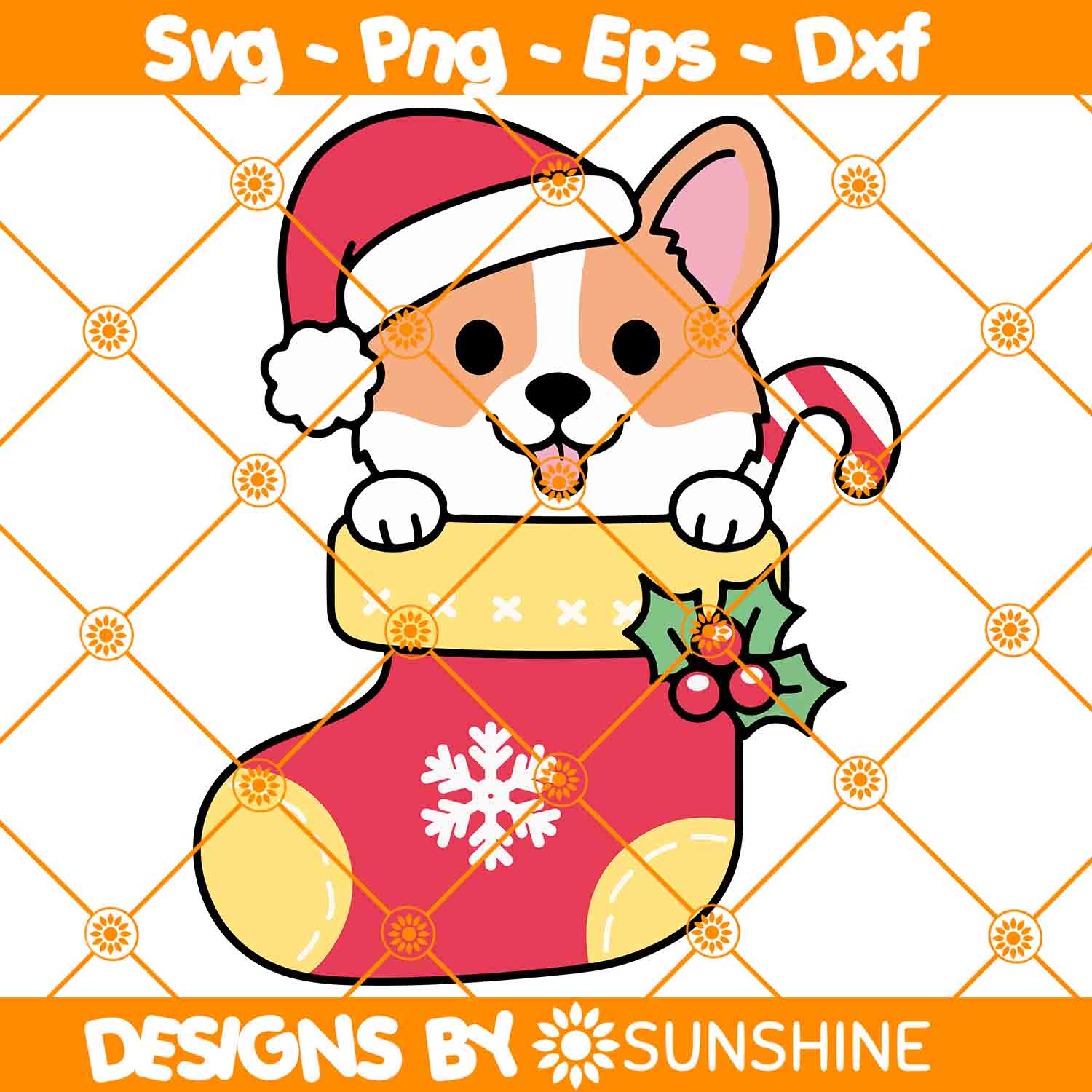 christmas corgi svg - Inspire Uplift