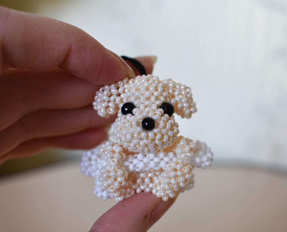 Beaded dog, beaded animal, custom dog, gift for her, beaded | Inspire ...