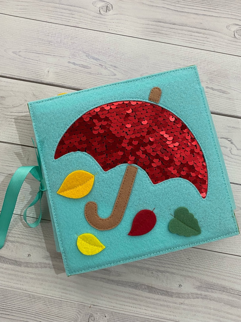Autumn Book, Quiet Felt Book, Montessori toy, Busy book for | Inspire ...