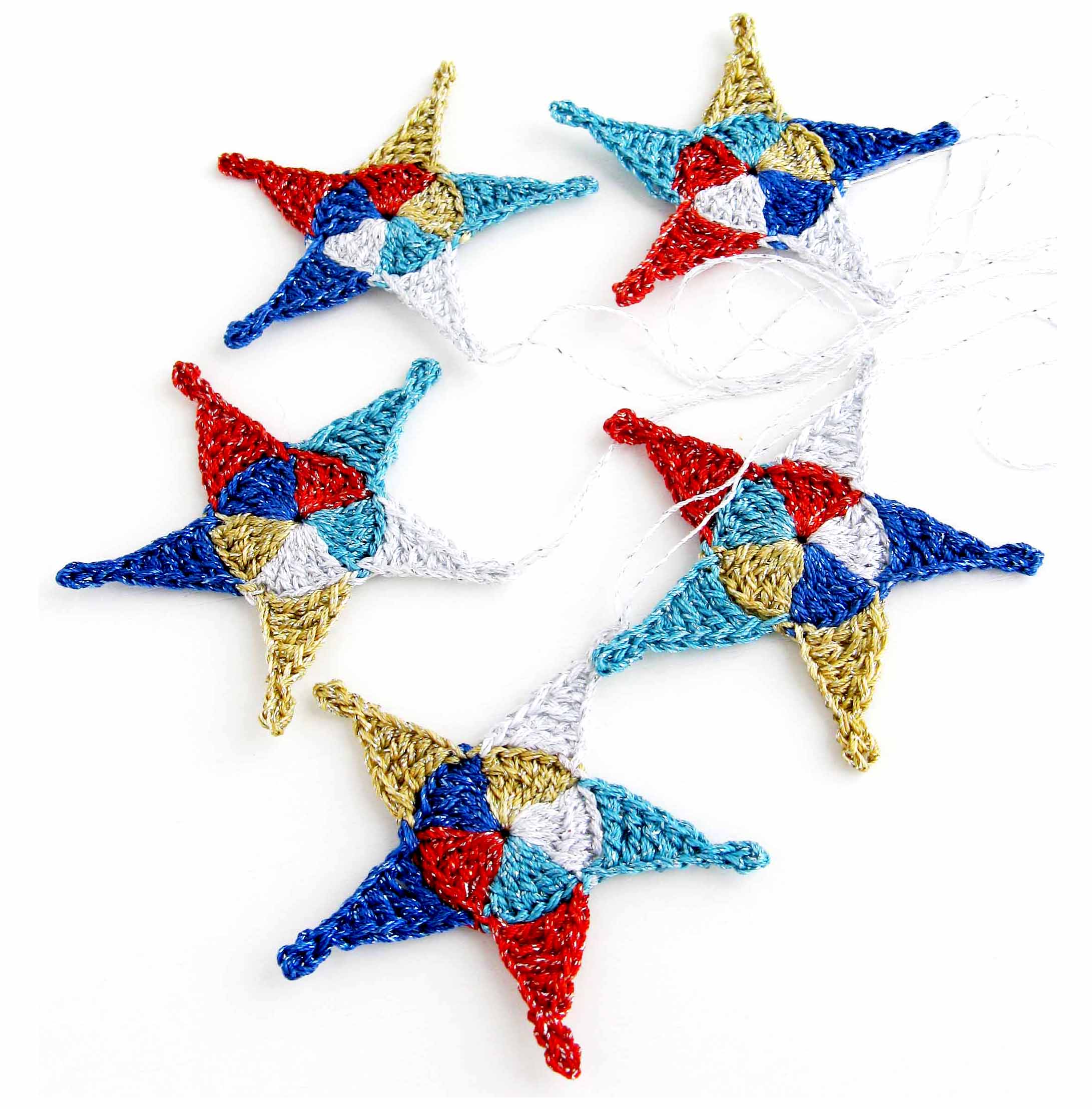 Crochet Pattern Christmas Star Ornament, PDF file digital do | Inspire ...