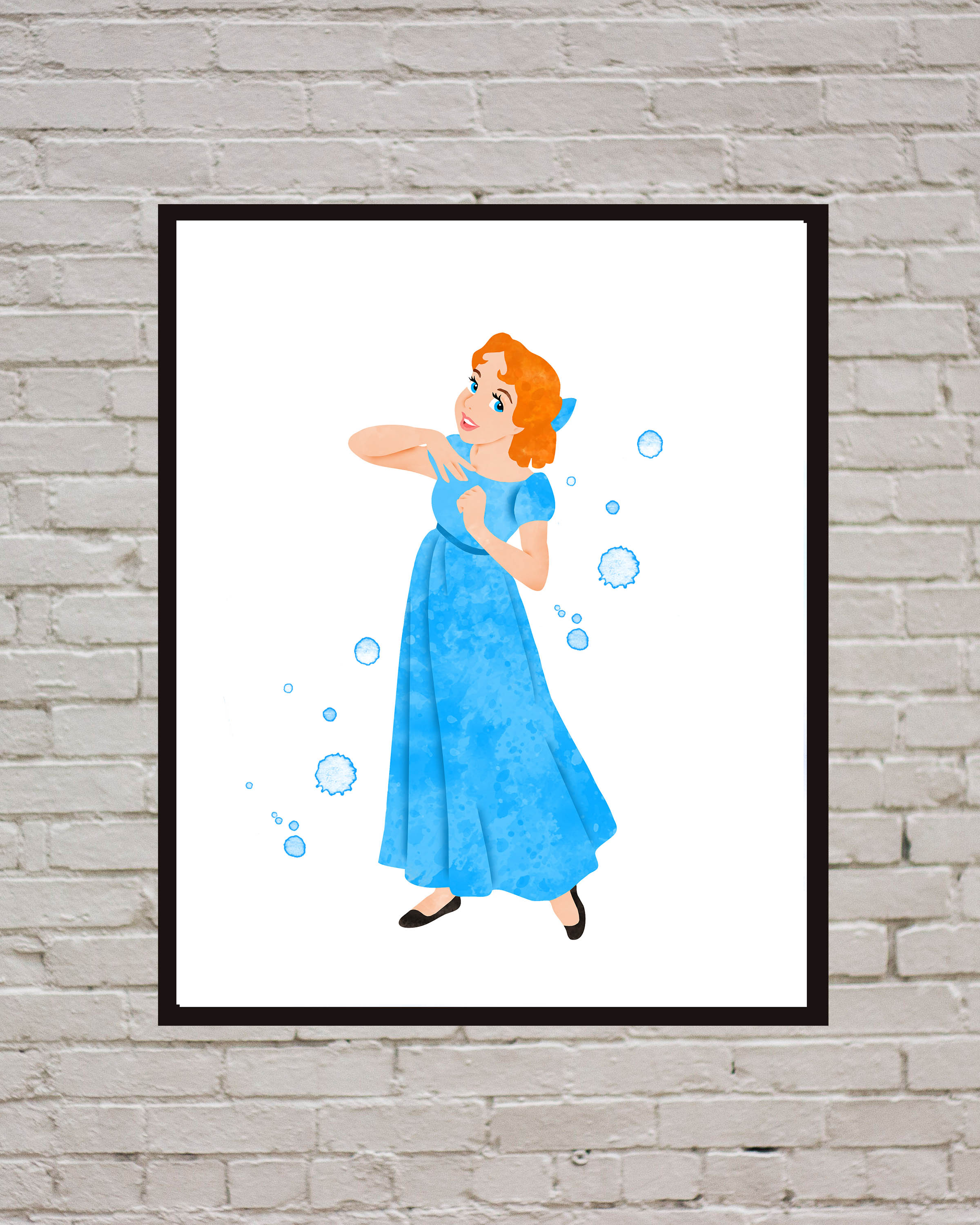 Wendy Moira Angela Darling Peter Pan Disney Art Print Digita | Inspire ...