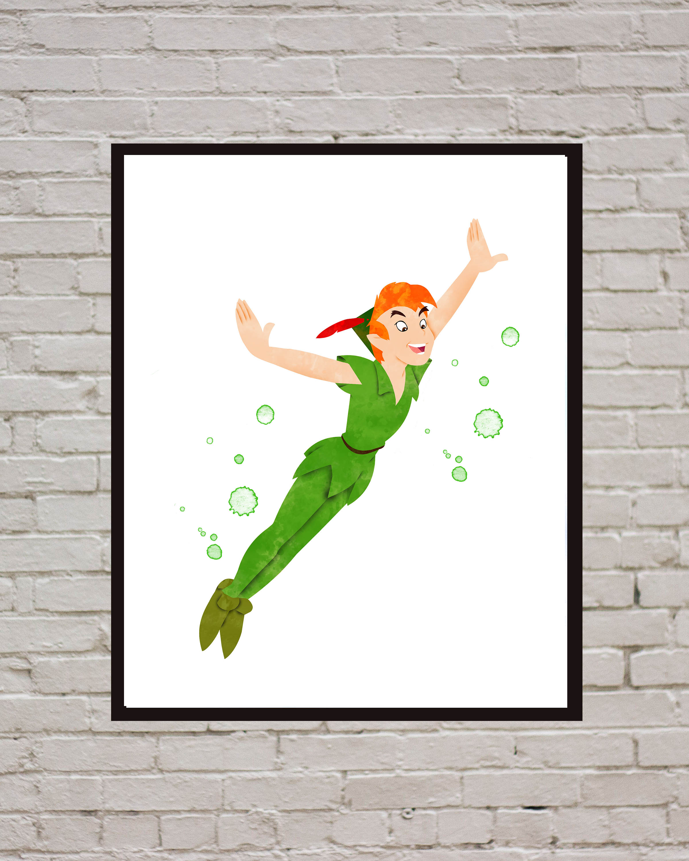 Peter Pan Disney Art Print Digital Files nursery room waterc | Inspire ...