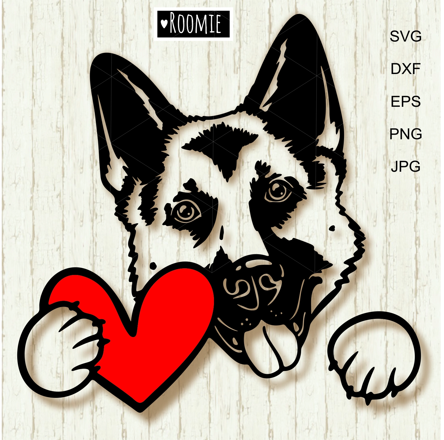 German Shepherd with Heart svg, Shepherd lovers gift, Dog sh | Inspire ...