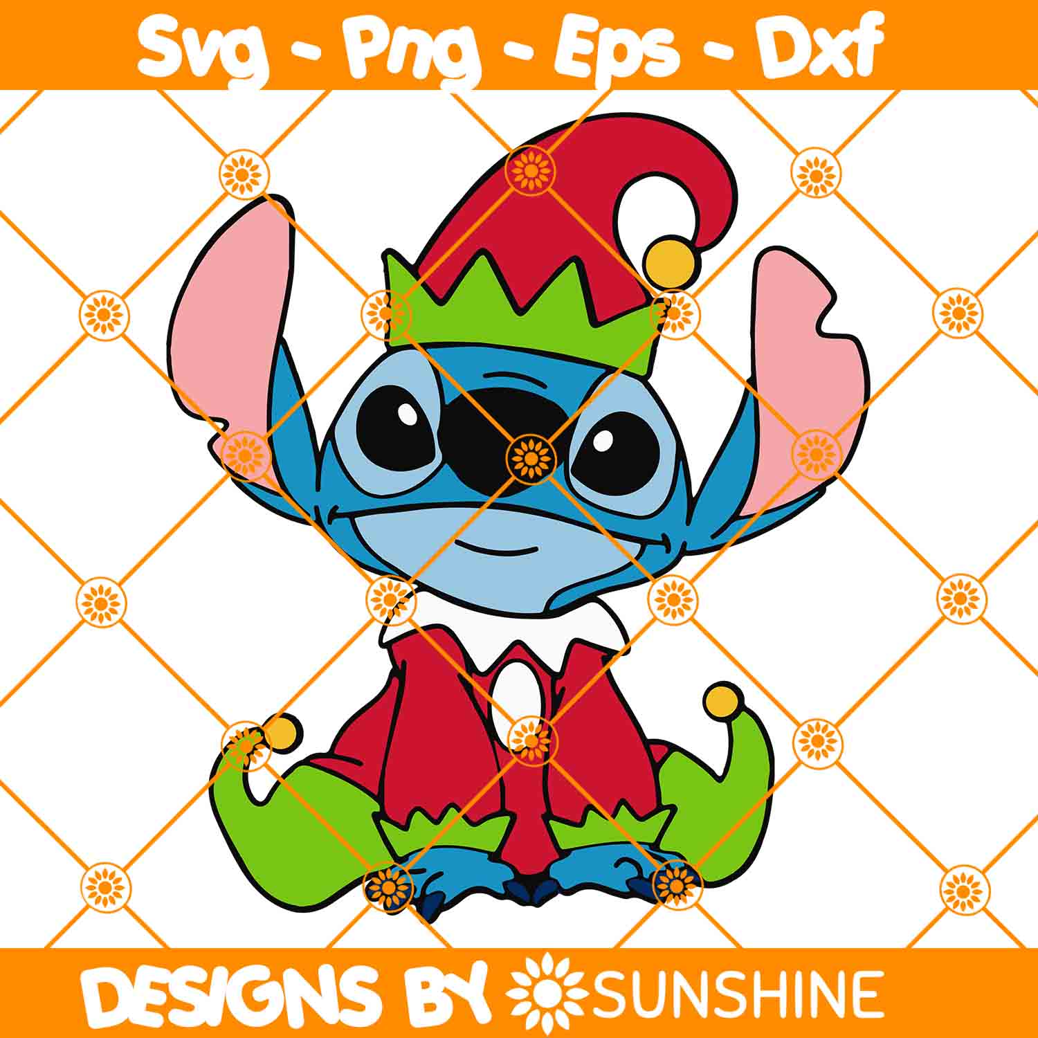 Elf Stitch SVG, Elf Svg, Stitch Svg, Stitch Christmas Svg, F | Inspire ...