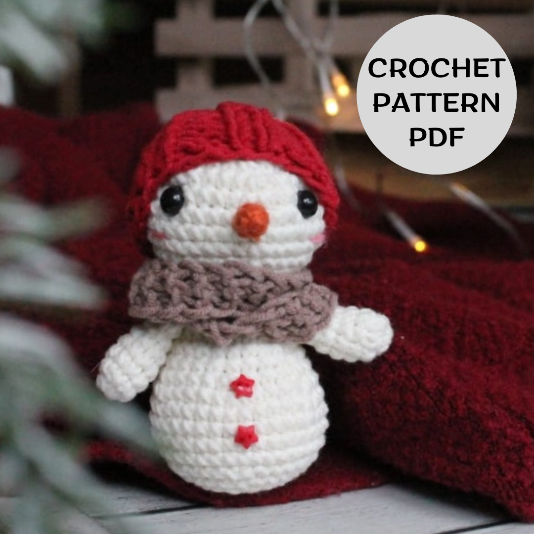 Snowman, crochet pattern toy, Crochet pattern for Snowman ch | Inspire ...