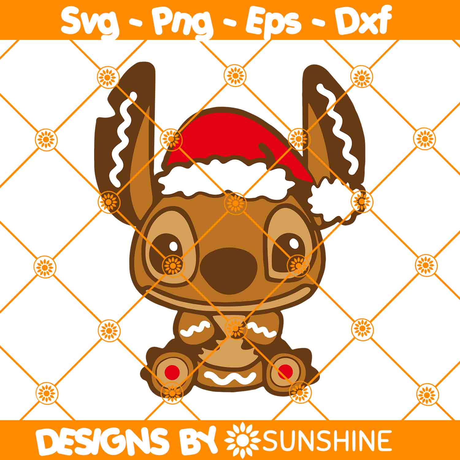 Stitch Gingerbread Cookie Svg, Disney Christmas Svg, Stitch | Inspire ...