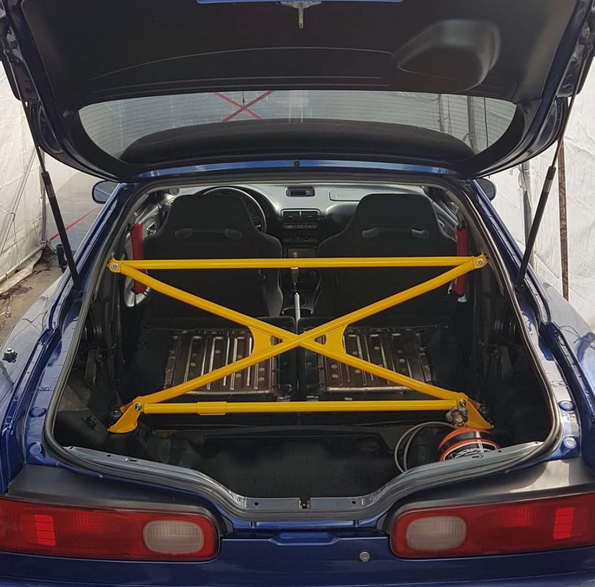 XBar Pillar Lower Rear Crossbar 94-00 Honda Integra DC2 Typ | Inspire ...