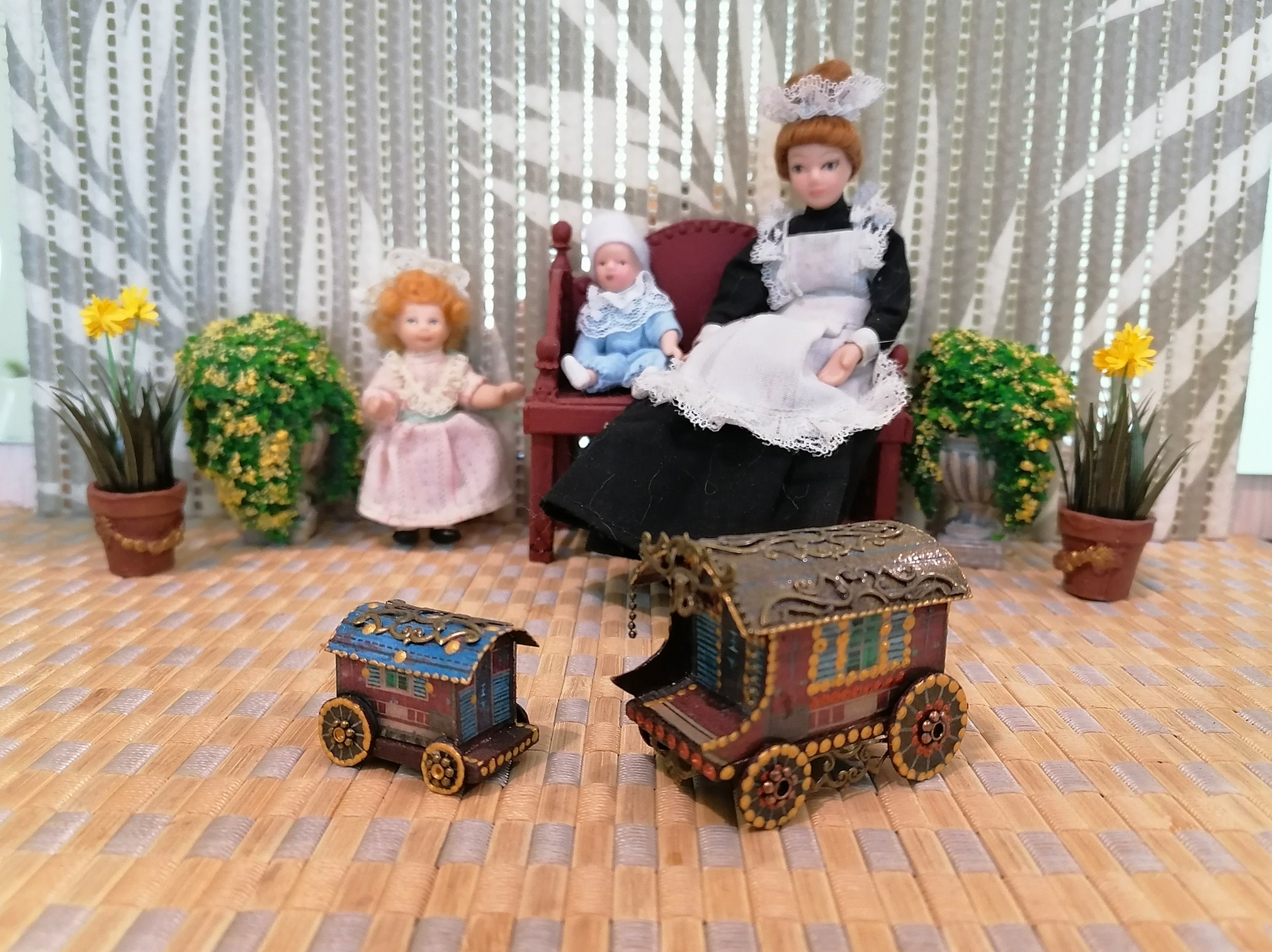 1:12 scale.Gypsy wagon. Toy for a doll . - Inspire Uplift