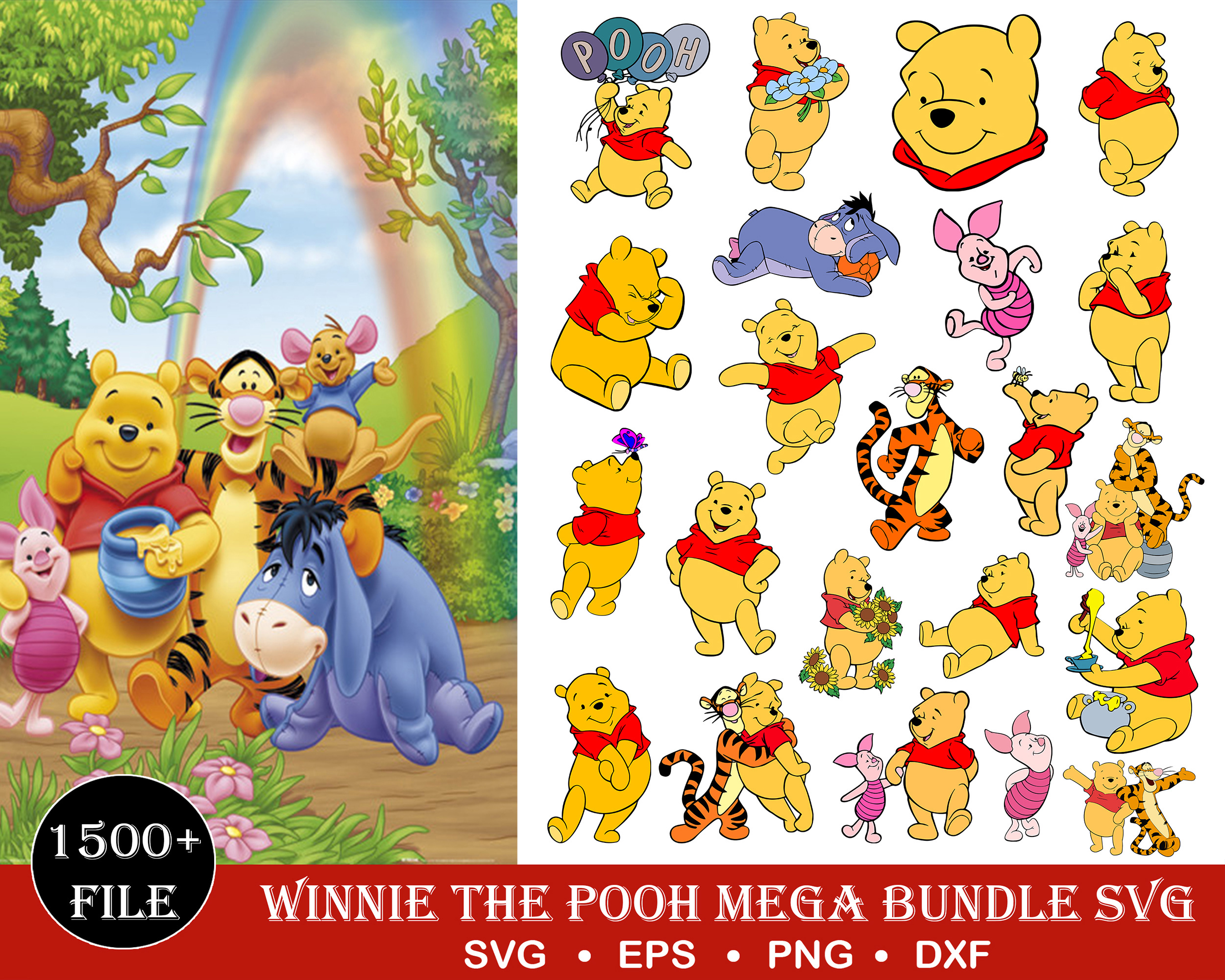 Winnie The Pooh SVG Disney Svg Pooh Bear Svg Winnie Svg Clip | Inspire ...