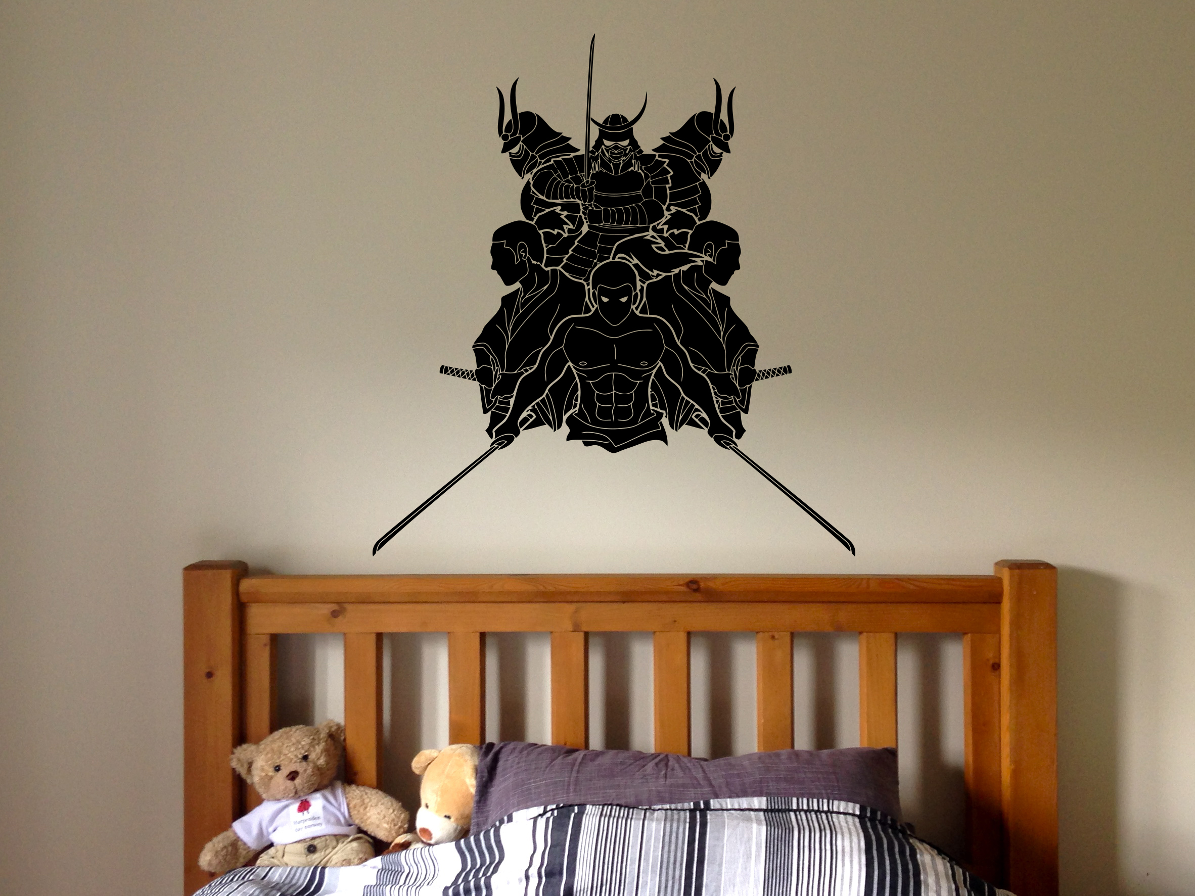 Samurai Sticker Samurai Warriors With A Sword, Japanese Mart | Inspire ...