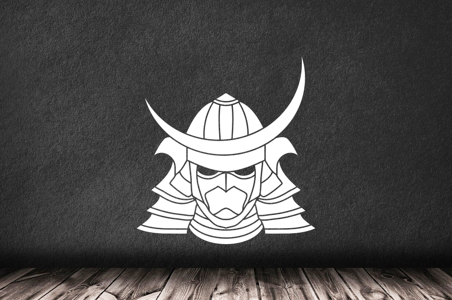 Kabuto Sticker Samurai Kabuto Helmet, Samurai Warrior, Japan - Inspire ...