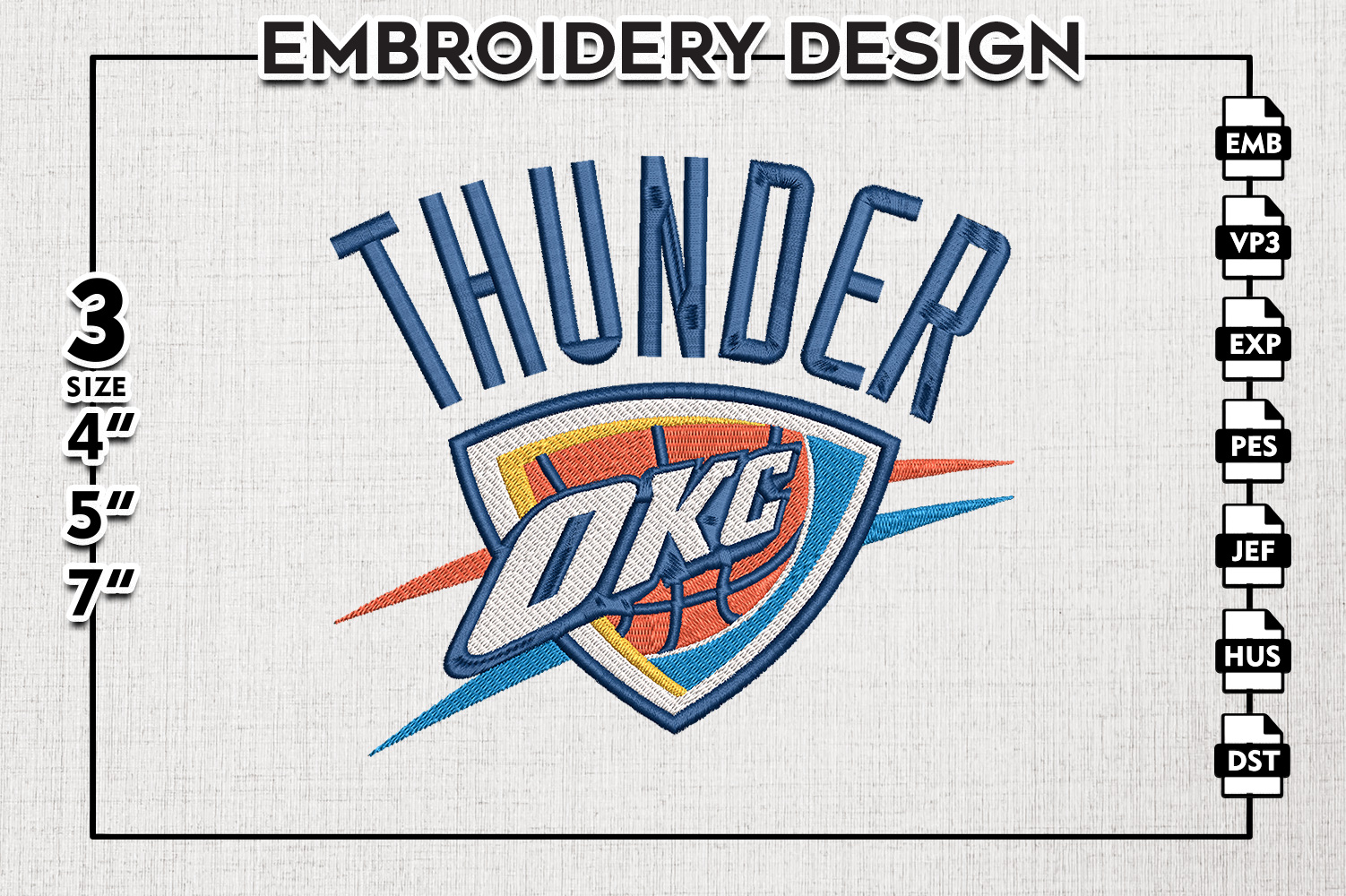 Oklahoma City Thunder Logo Drawings