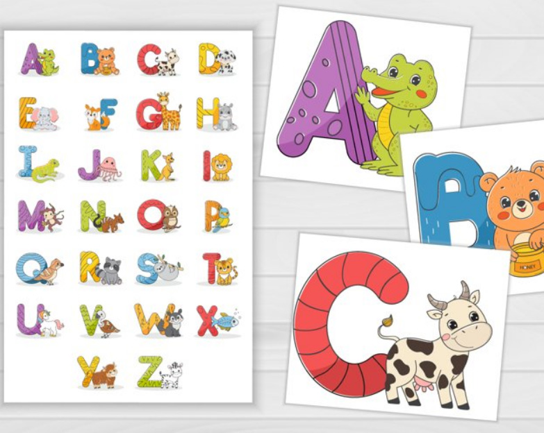 Alphabet for kids PNG, ABC Animals, Printable Alphabet, Inst - Inspire ...