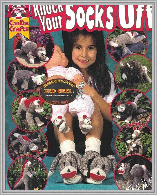 Digital - Vintage Knock Your Socks Pattern - Sock Toys Desig | Inspire ...