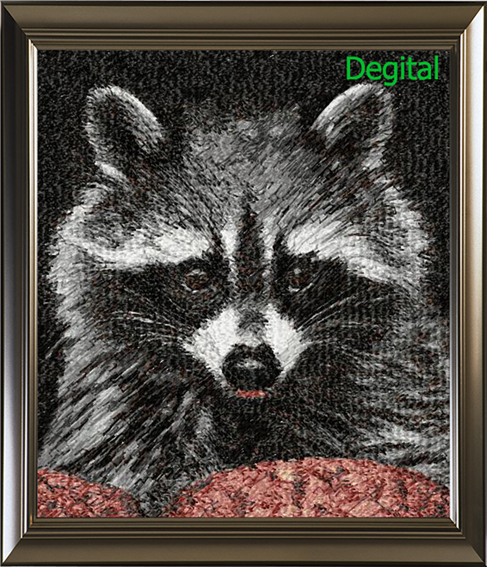 Raccoon | Machine embroidery design | Photo Stitch | Paintin | Inspire ...