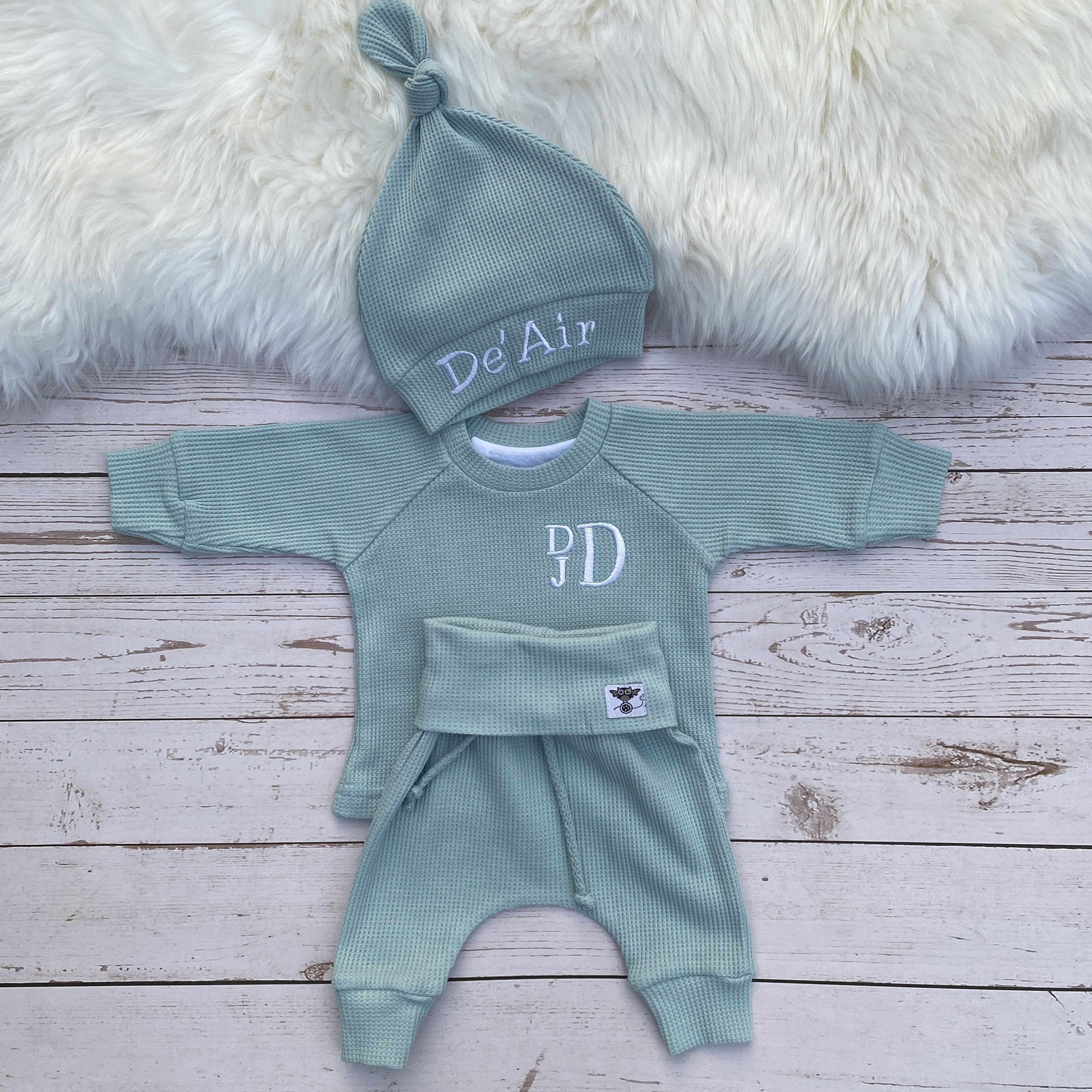 Mint gender neutral baby clothes Minimalist baby outfit New | Inspire ...