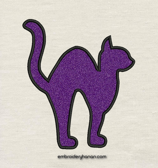 Cat applique Embroidery design 3 Sizes reading pillow-INSTAN | Inspire ...