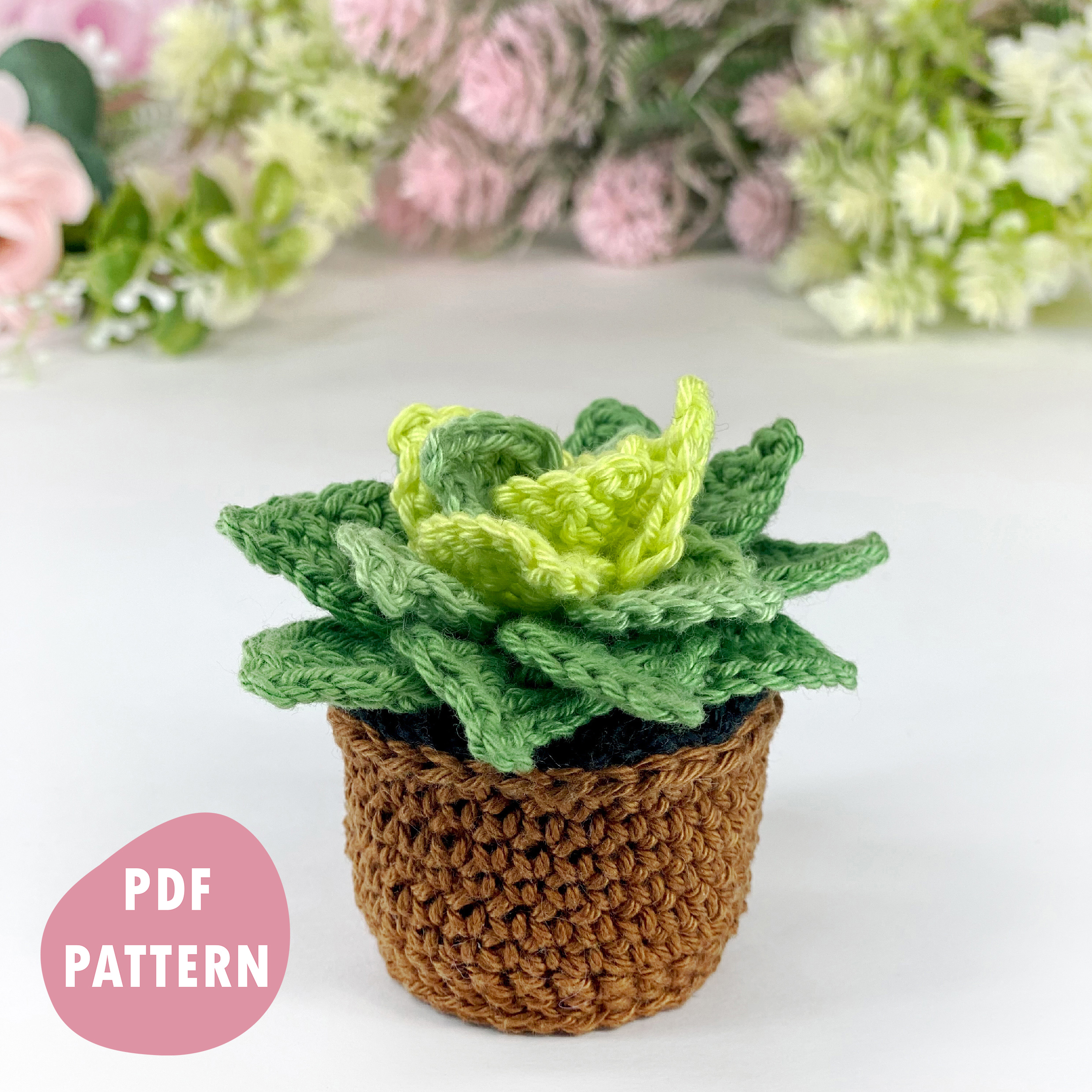 Crochet pattern plant PDF Amigurumi patterns for beginners | Inspire Uplift
