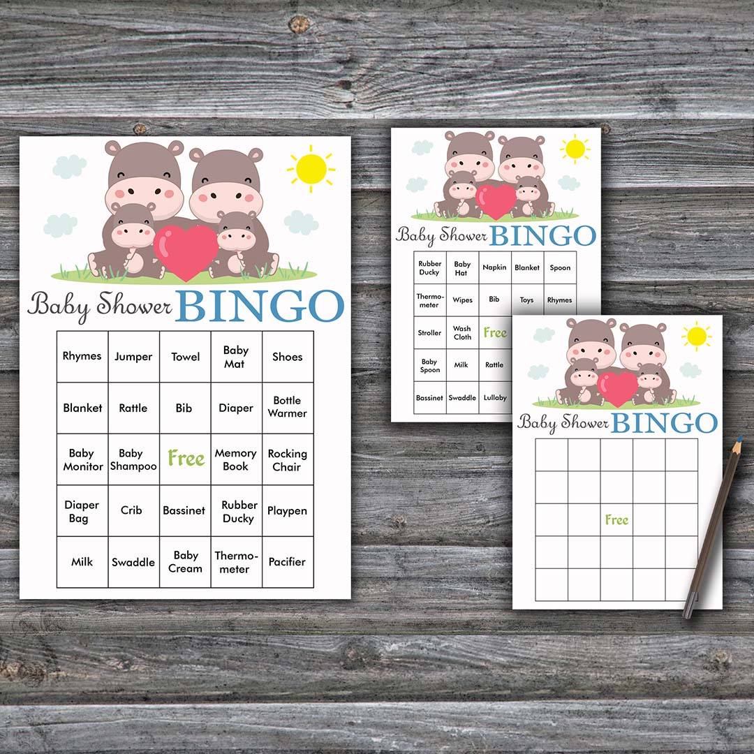 Free Printable Baby Shower Bingo Games