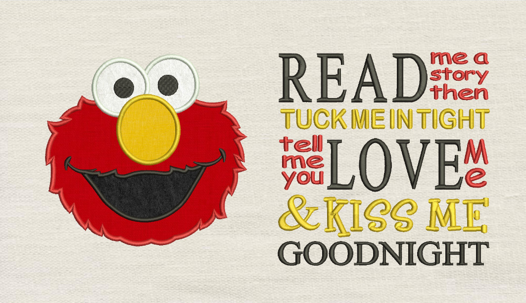 Elmo with Read Me A Story 2 designs reading pillow-INSTANT D - Inspire ...