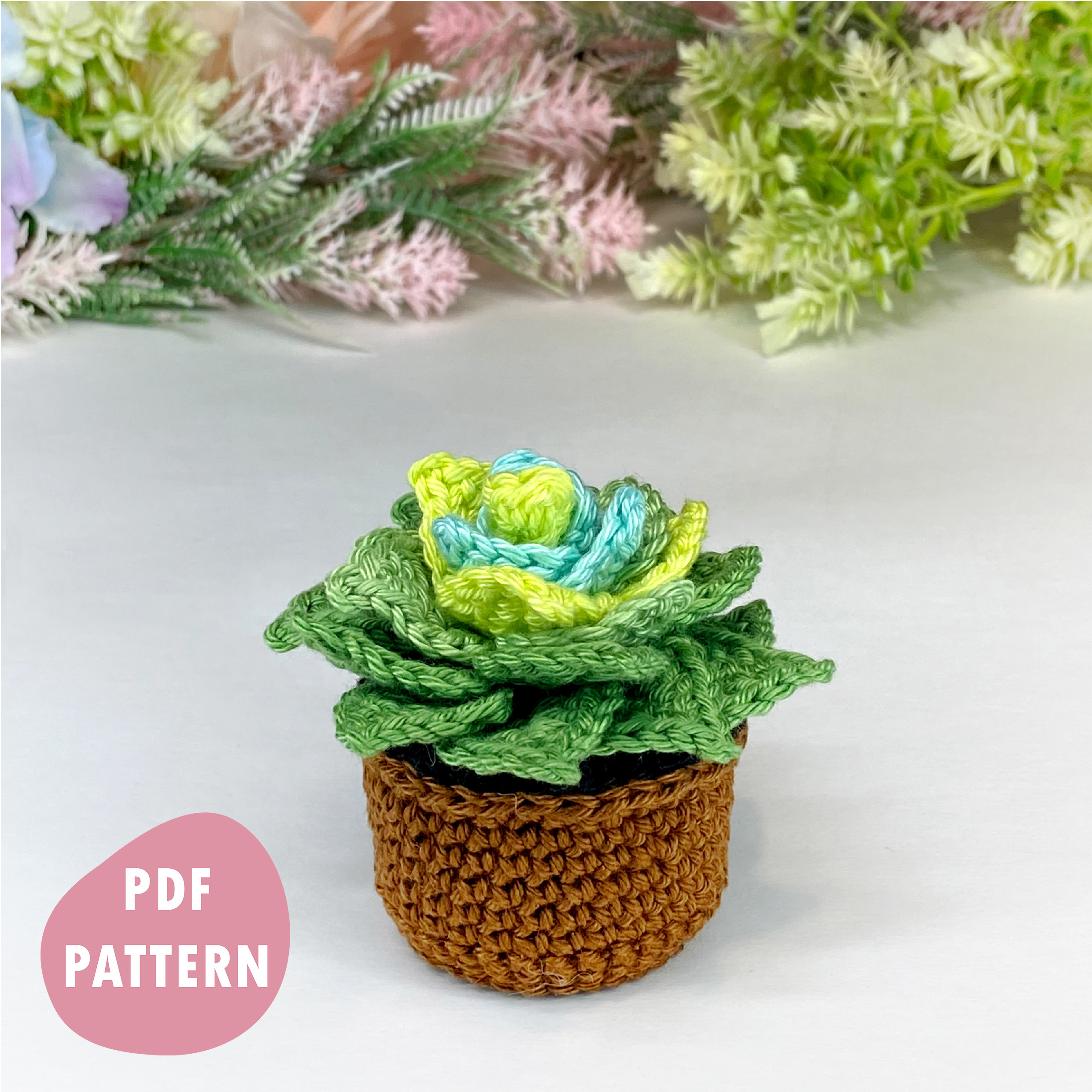 Crochet pattern plant PDF Crochet toy patterns for beginners - Inspire ...