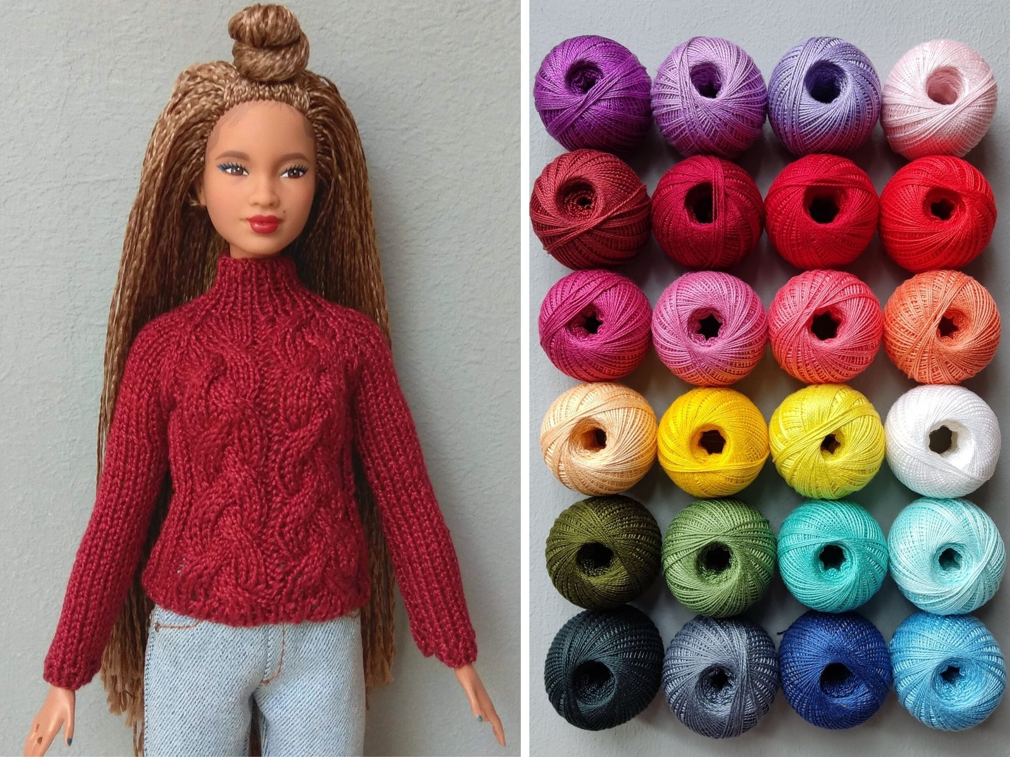 Barbie doll clothes 24 COLORS turtleneck | Inspire Uplift