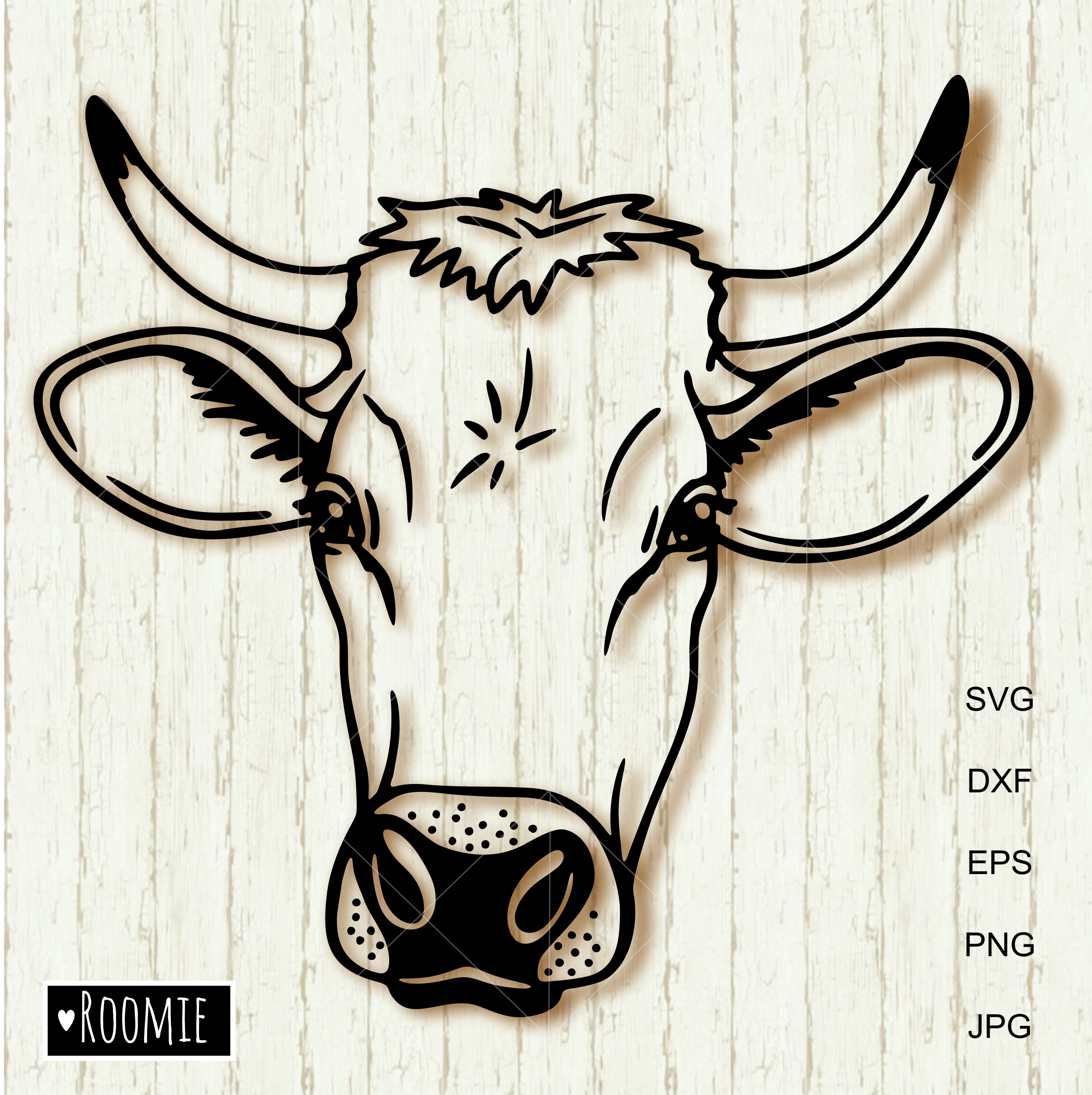 Cow SVG Cricut, Heifer face svg, Farm animal svg, Calf bull | Inspire ...