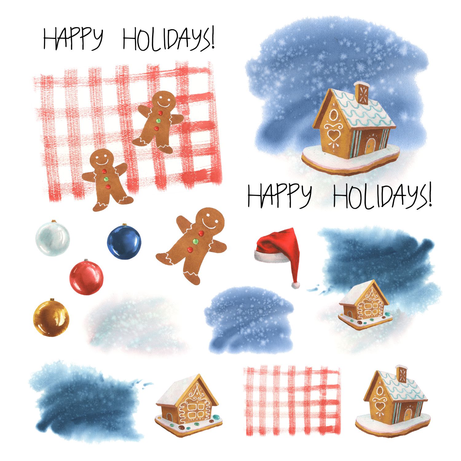 Happy Holidays Clipart Cute Christmas Clipart Transparent - Inspire Uplift