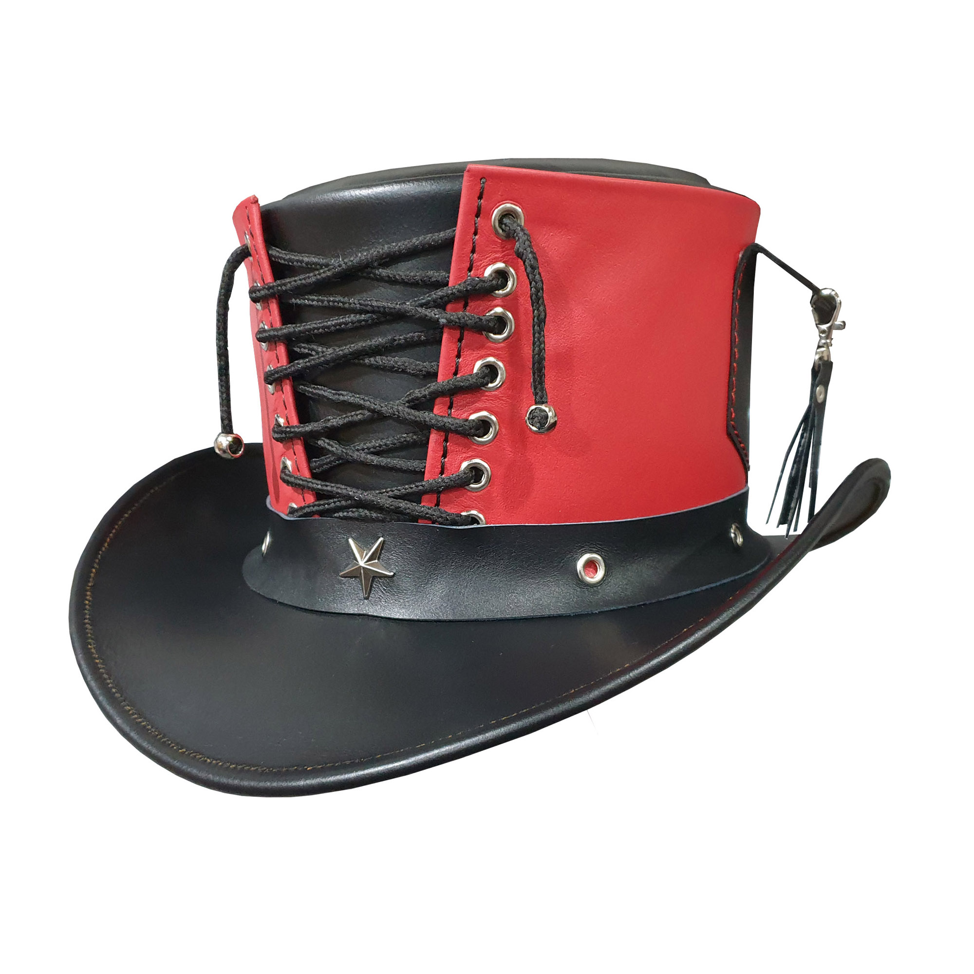 Steampunk Victorian Vested Black Leather Top Hat | Inspire Uplift