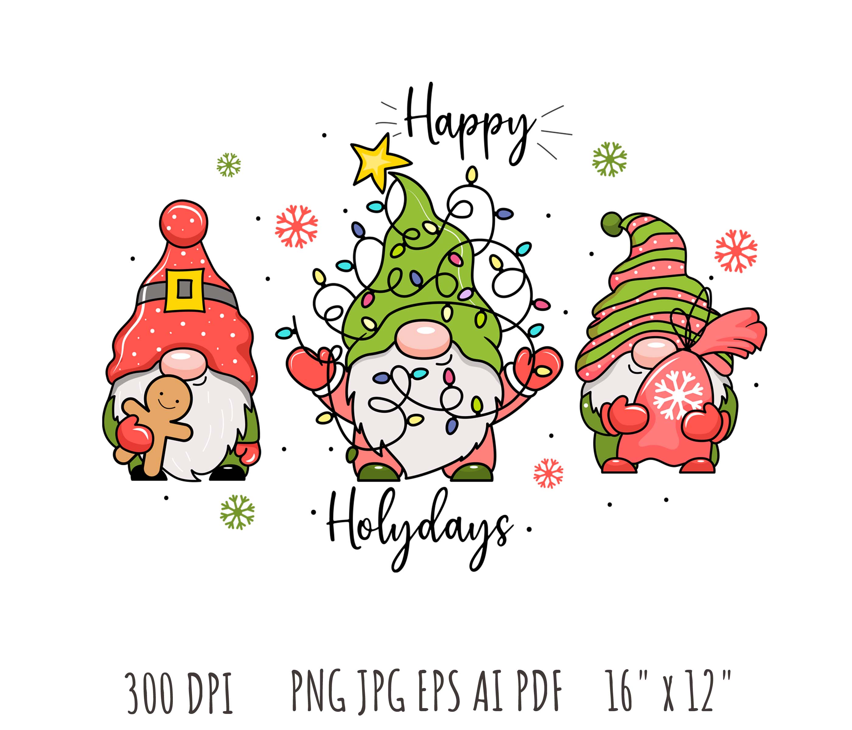 Christmas gnomes PNG, Christmas gnomes clip art, Christmas | Inspire Uplift