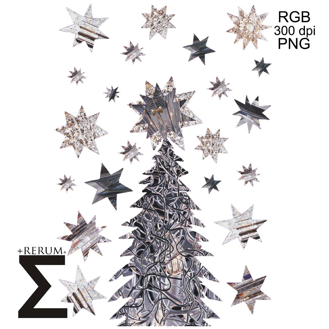 Illustration Silver Christmas Tree Transparent Endless | Inspire Uplift